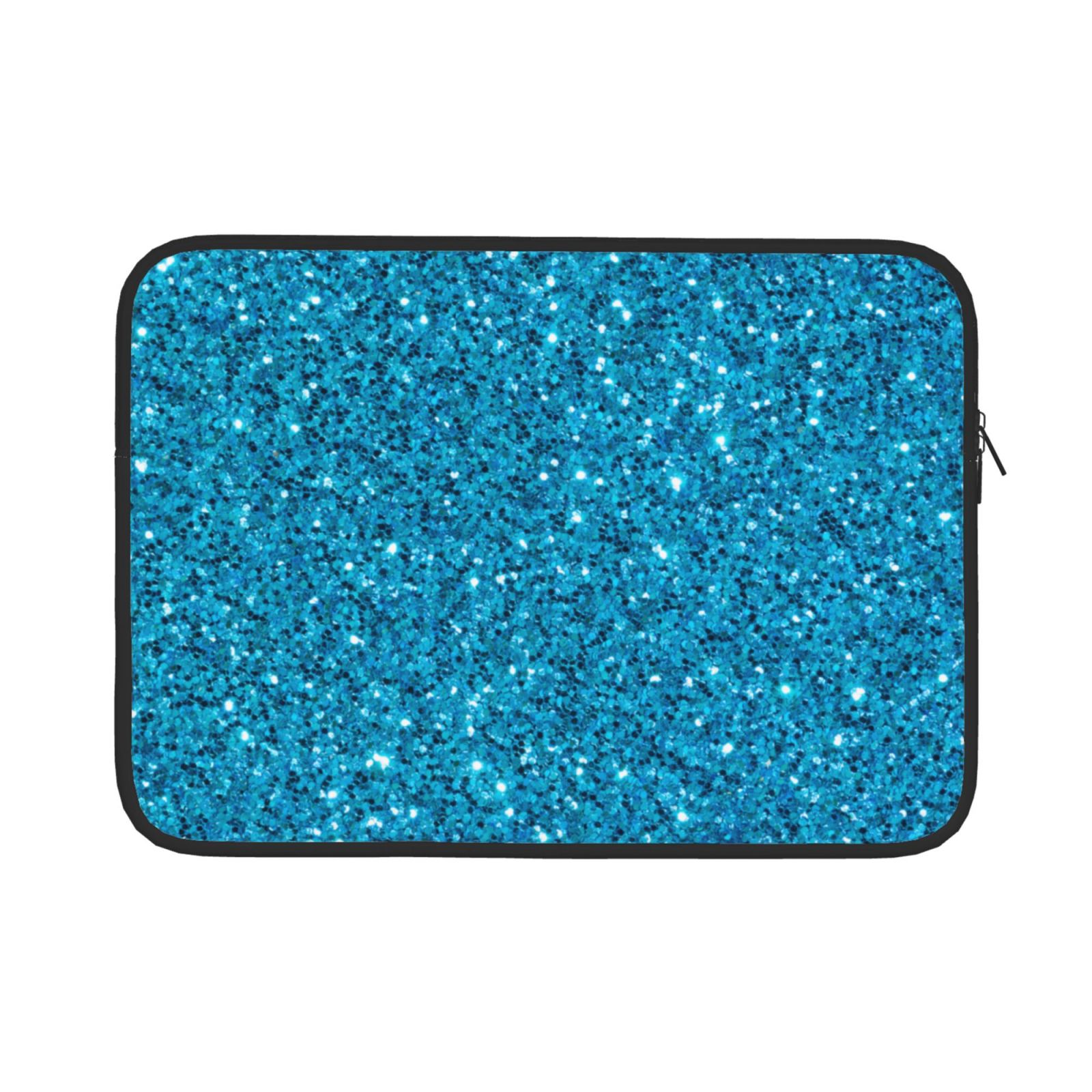 Bingfone Blue Glitter Laptop Sleeve Case 13 Inch, 360° Protective ...