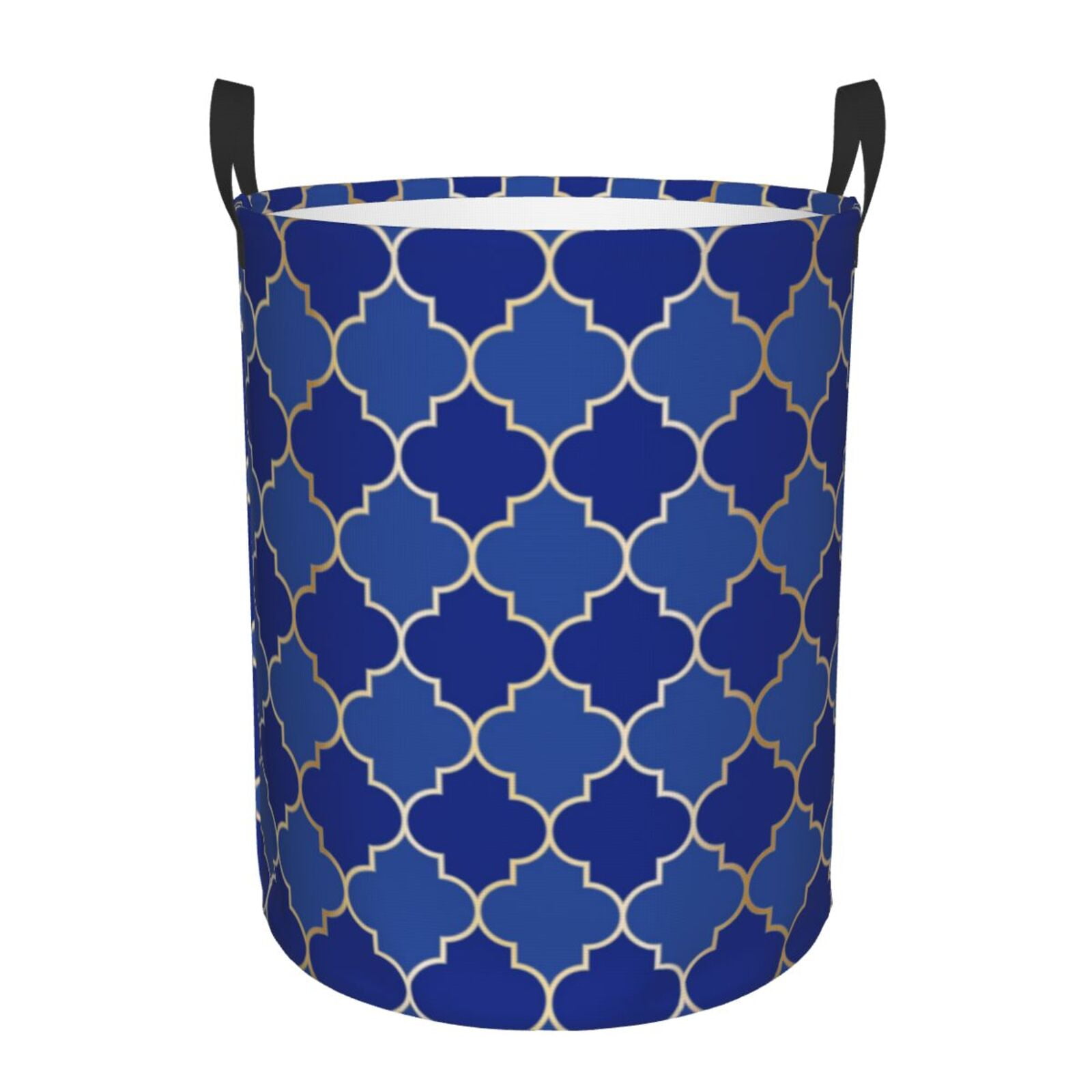 Bingfone Blue Gold Grid Lantern Shapes Waterproof Foldable Laundry ...