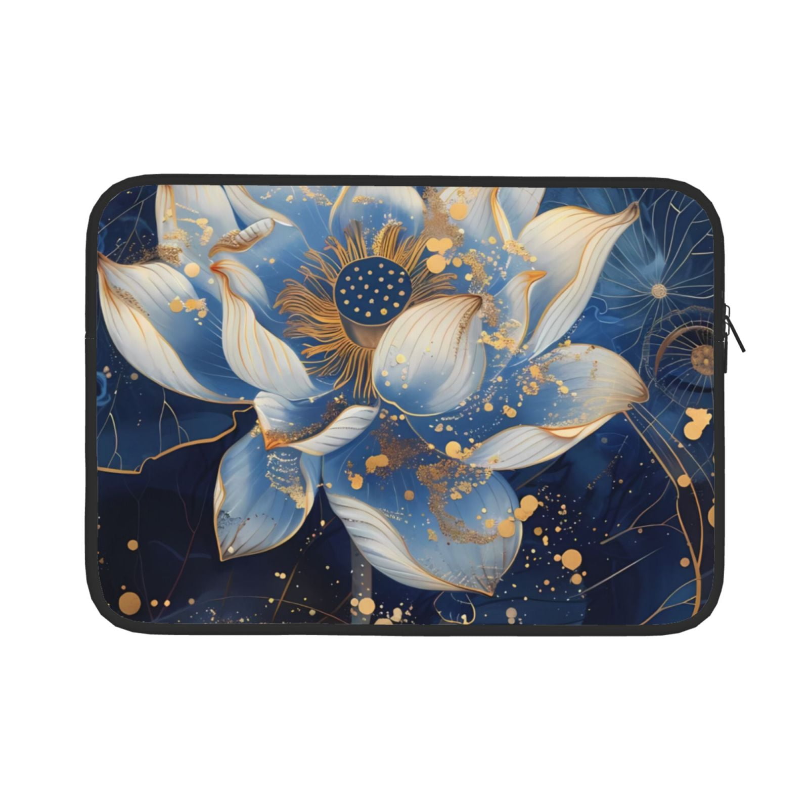 Bingfone Blue Golden Dream Lotus Laptop Sleeve Case 13 inch , 360 ...