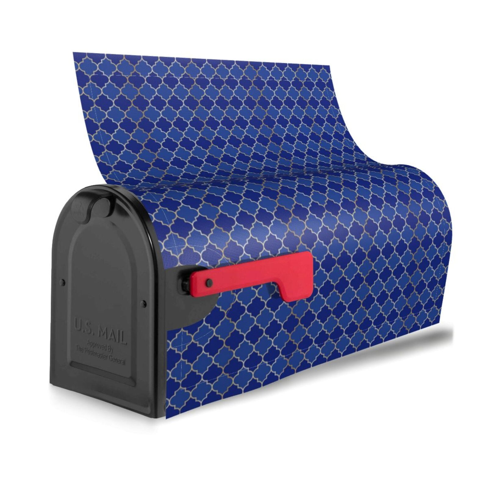 Bingfone Blue Lantern Shapes Magnetic Mailbox Cover Standard Size for ...
