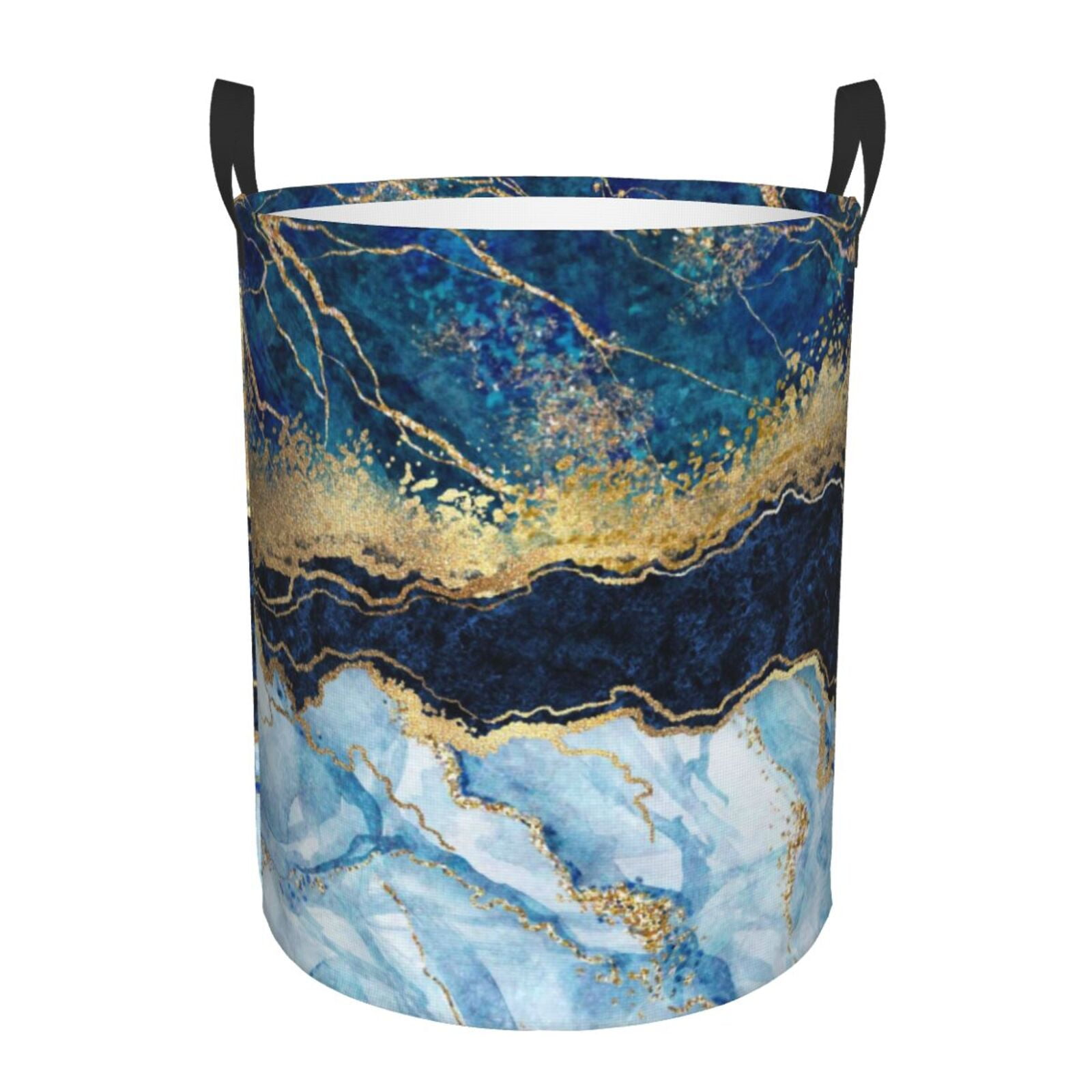 Bingfone Blue Marble Gold Foil And Glitter Decor Waterproof Foldable ...