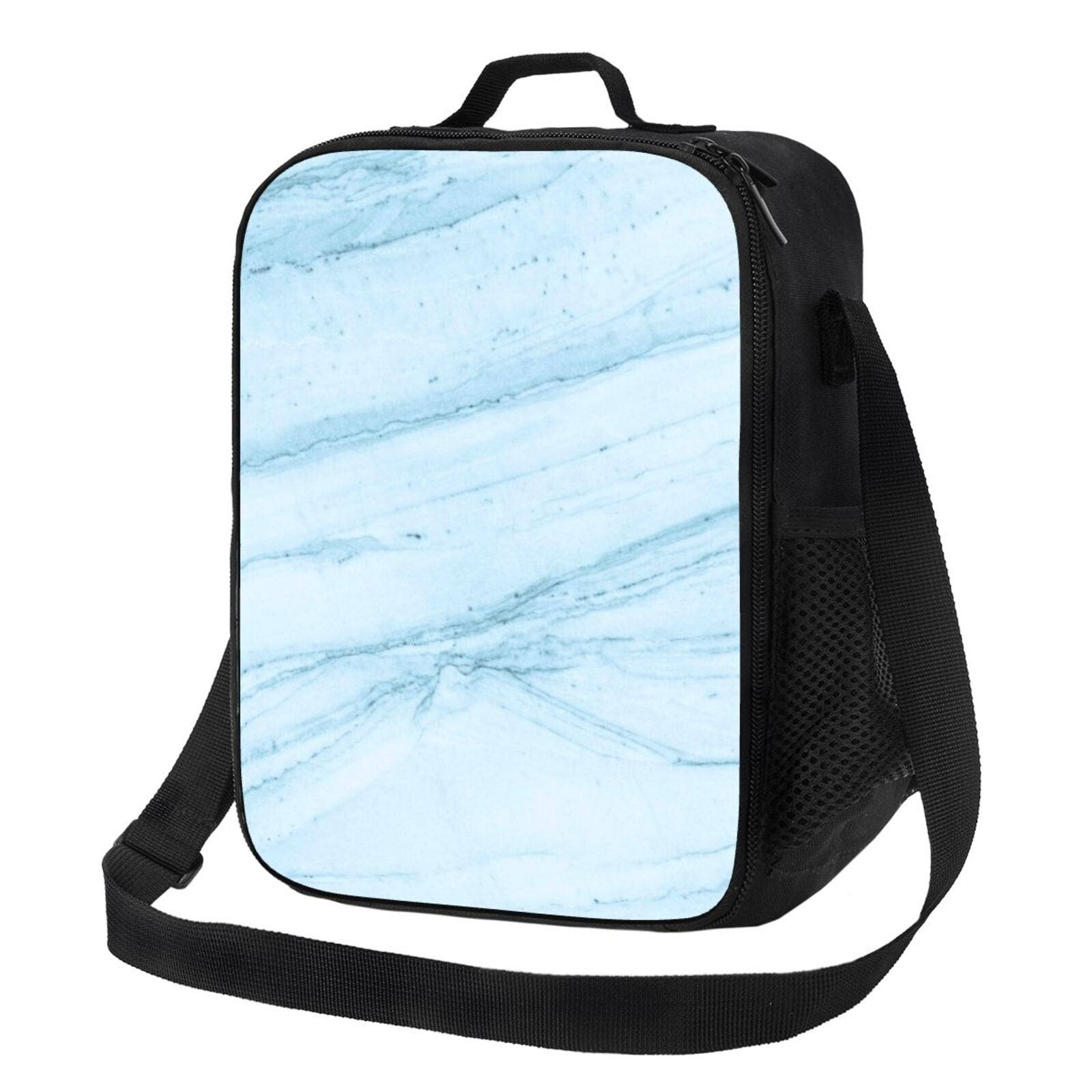 Bingfone Blue Marble Reusable Insulated Lunch Bag Cooler For Work ...