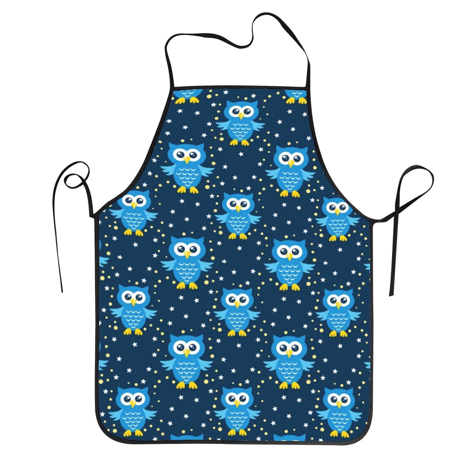 Bingfone Blue Owl for Tie-up Apron, Unisex Waterproof and Stain ...