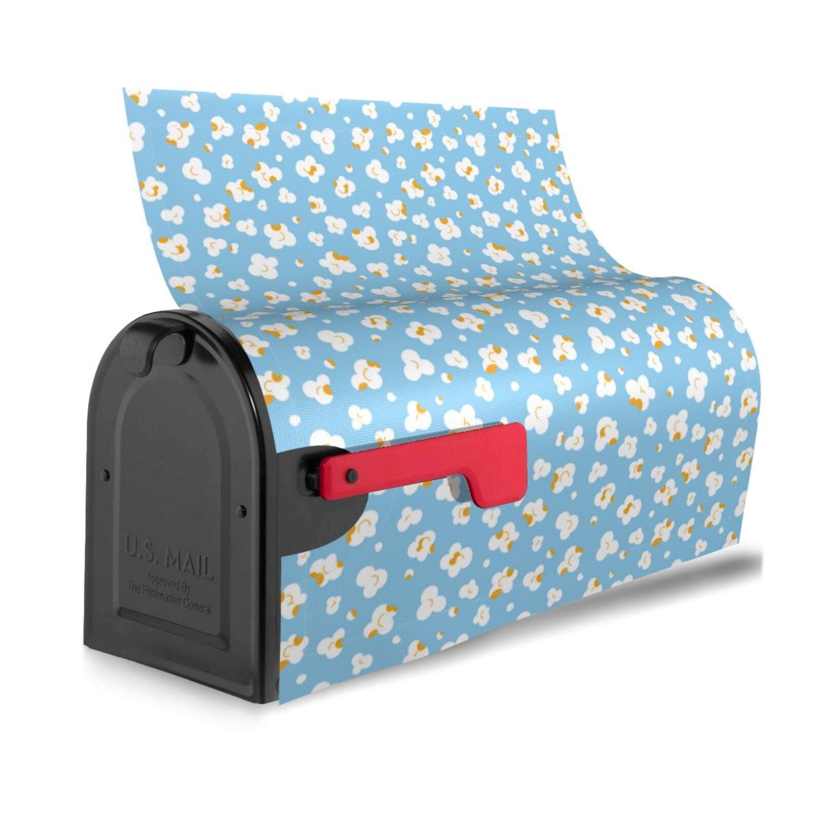 Bingfone Blue Popcorn Magnetic Mailbox Cover Standard Size for Garden ...
