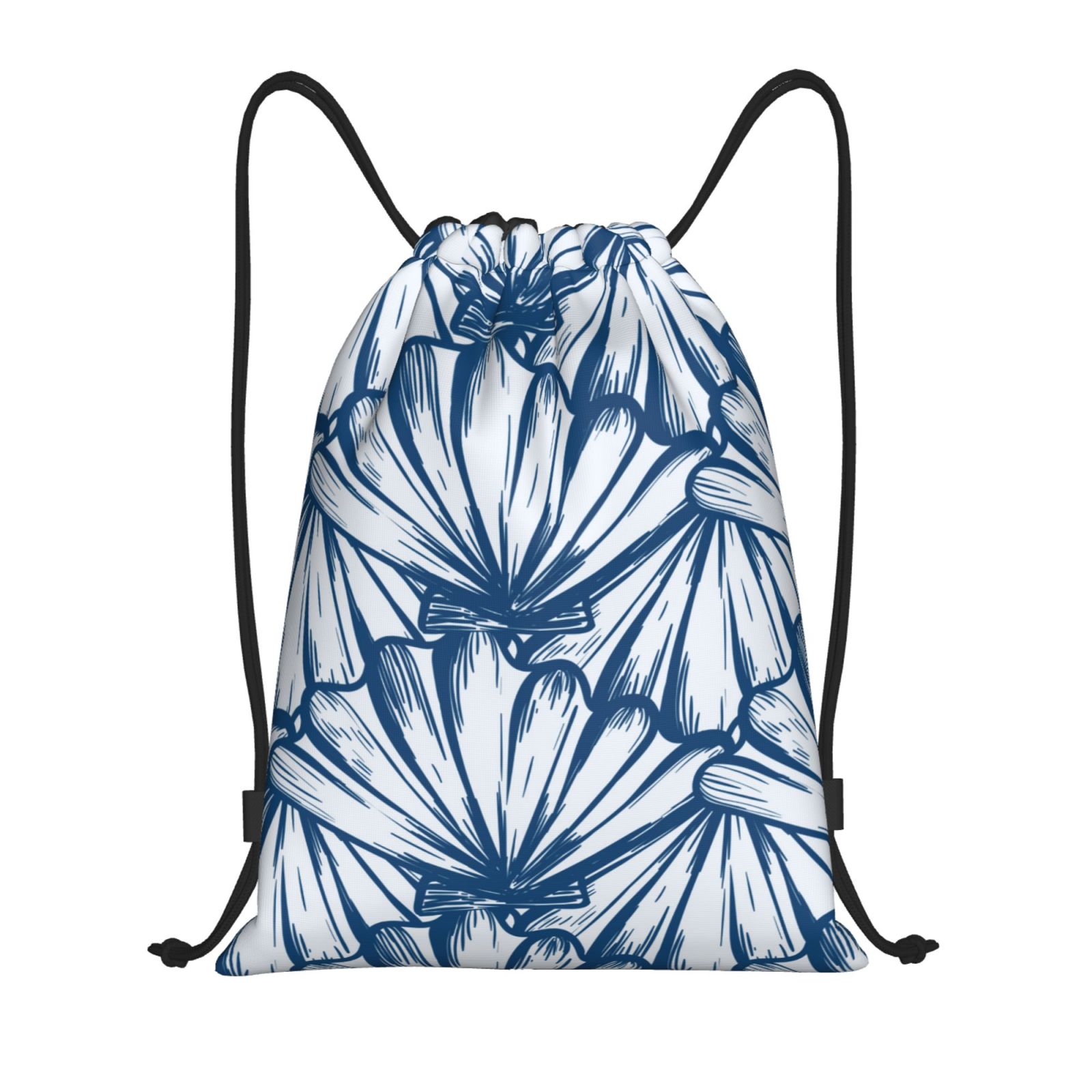 Bingfone Blue Shells Drawstrings Backpacks Bags For Men Women Gym ...