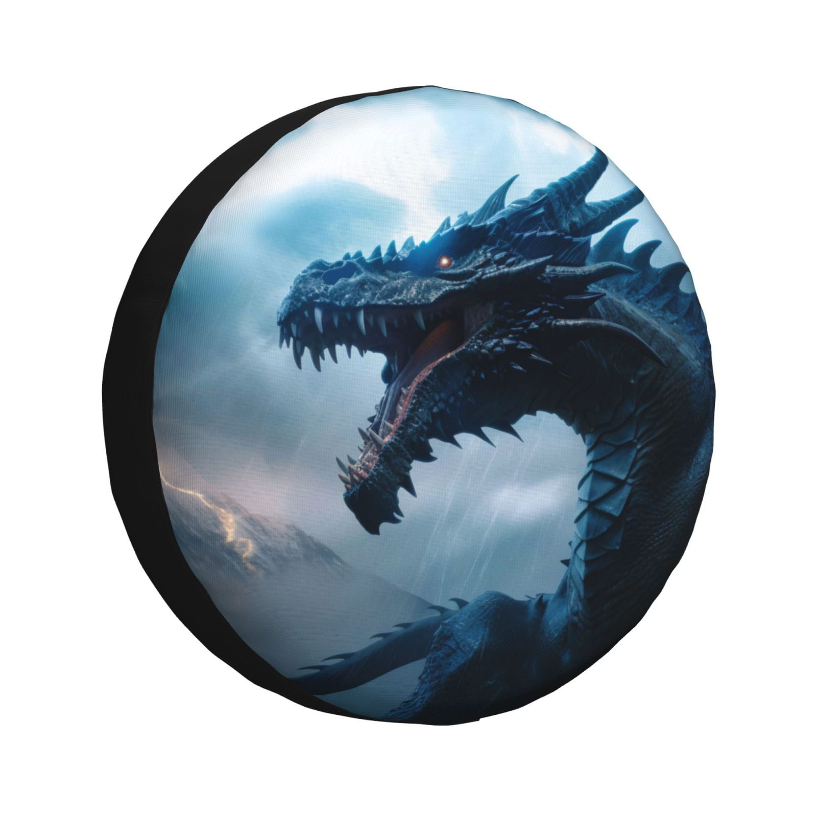 Bingfone Blue Thunder Storm Dragon Spare Tire Cover Weatherproof ...
