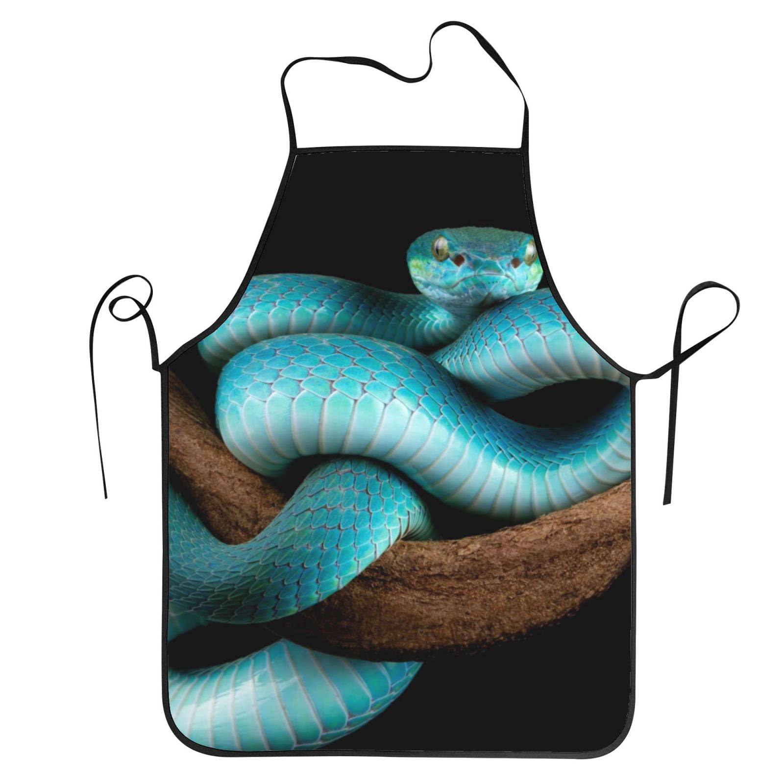 Bingfone Blue Viper Snake for Tie-up Apron, Unisex Waterproof and Stain ...
