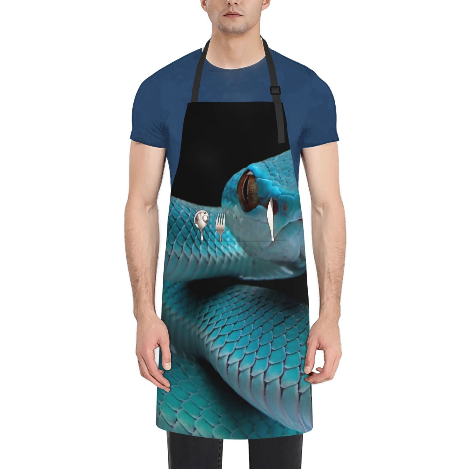 Bingfone Blue Viper Snake1 Apron Gifts For Men, Women Professional ...