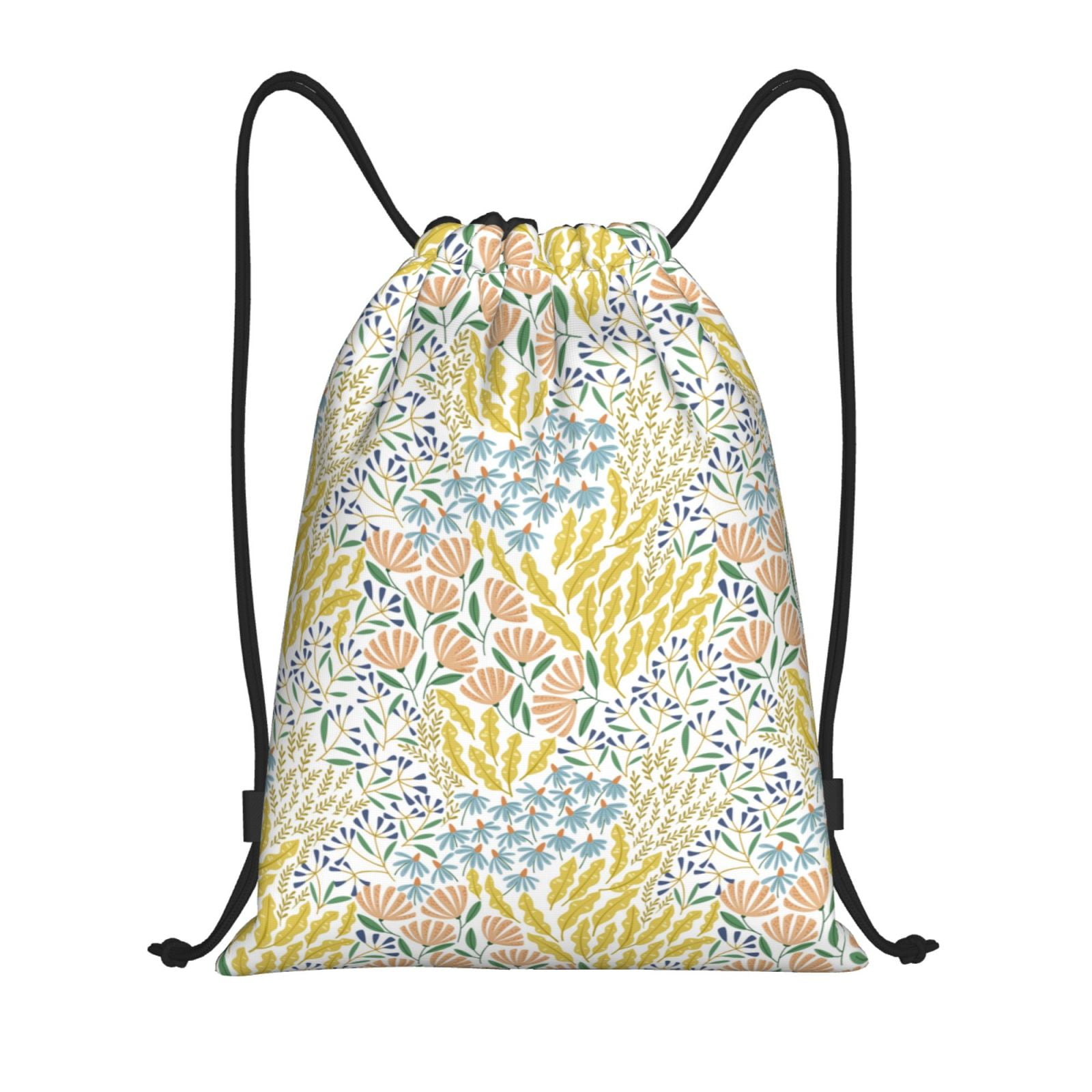 Bingfone Boho Drawstrings Backpacks Bags for Men Women Gym Drawstrings ...
