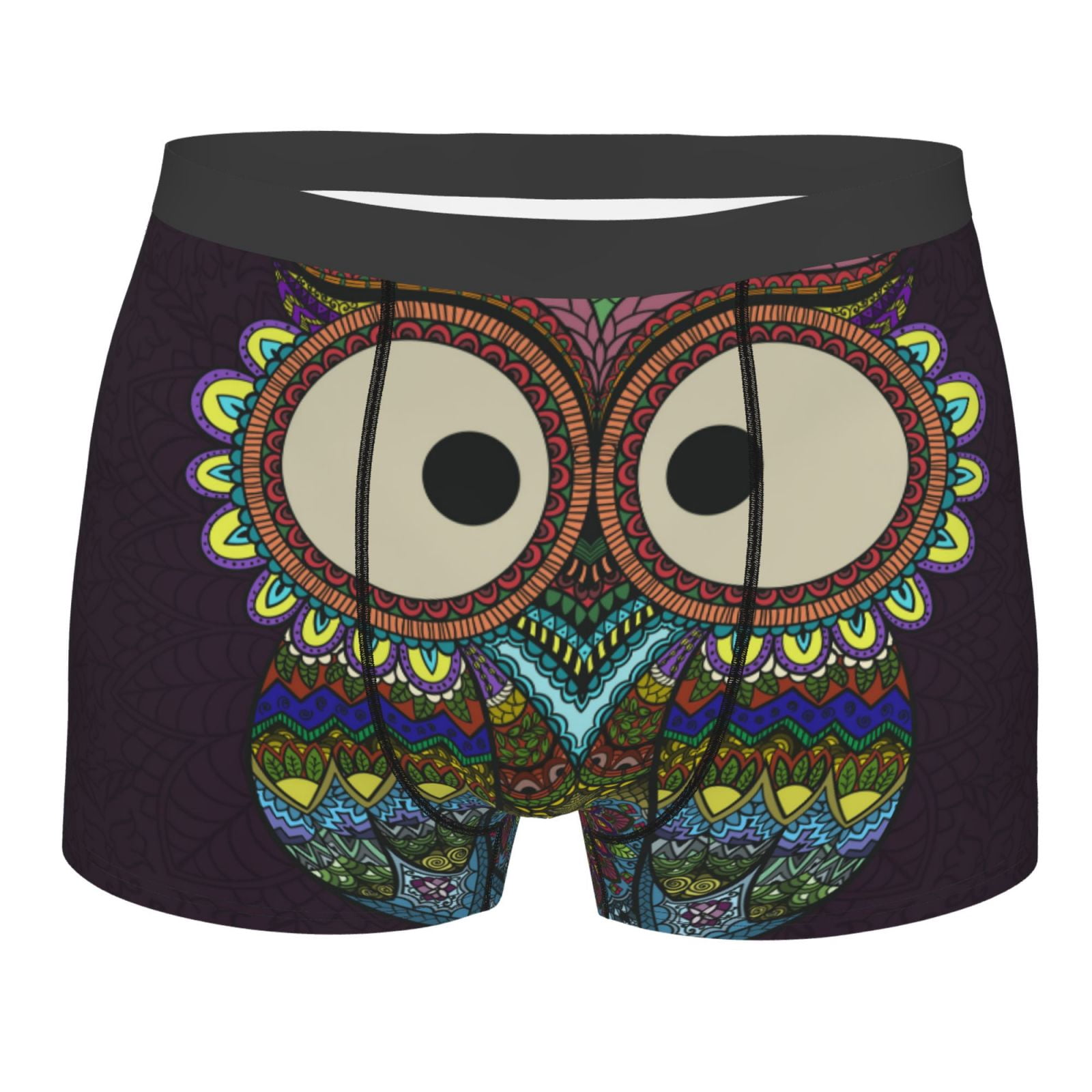 Bingfone Boho Owl Men'S Underwear - Casual Stretch Boxer Briefs-Small ...