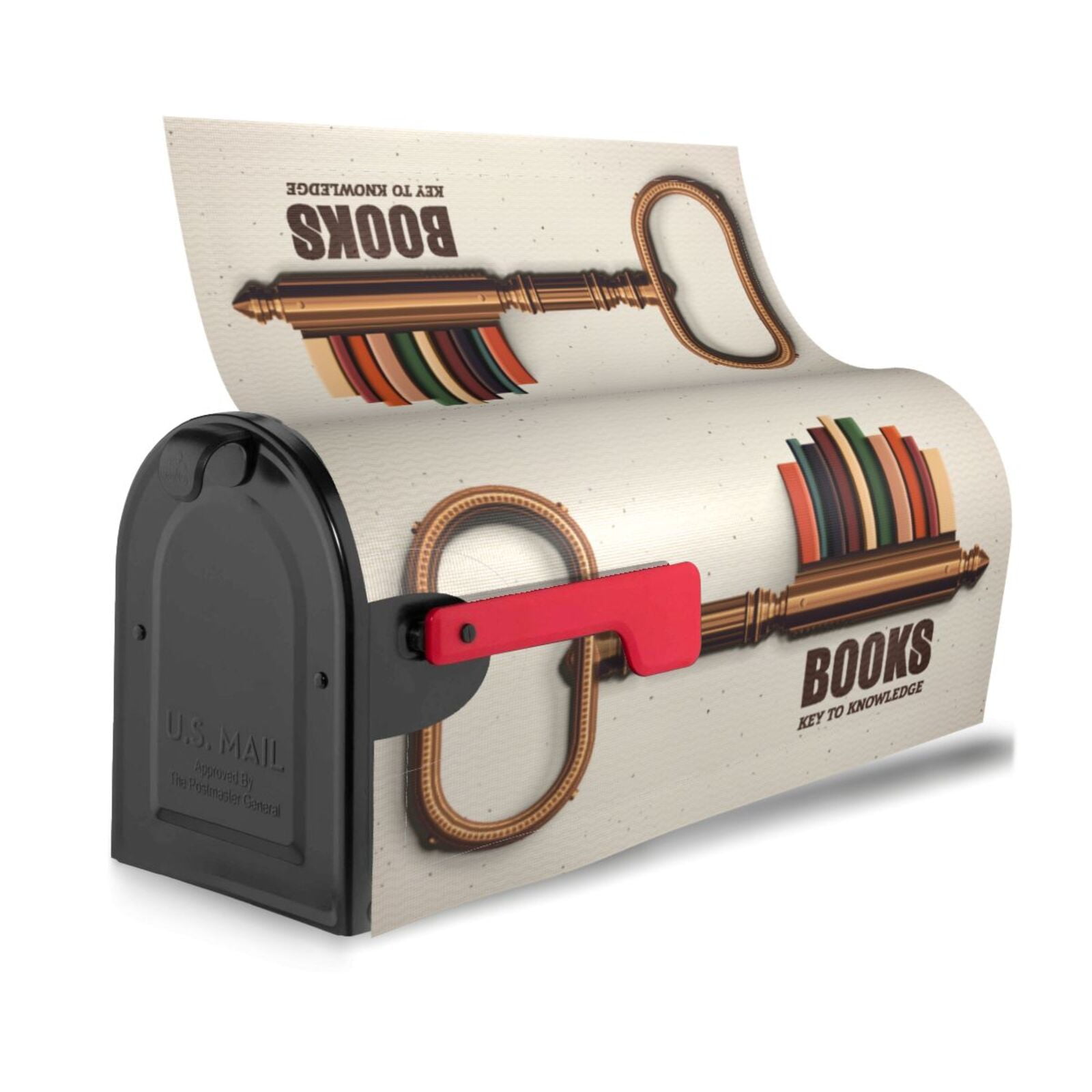 Bingfone Books Key To Knowledge Magnetic Mailbox Cover Standard Size ...