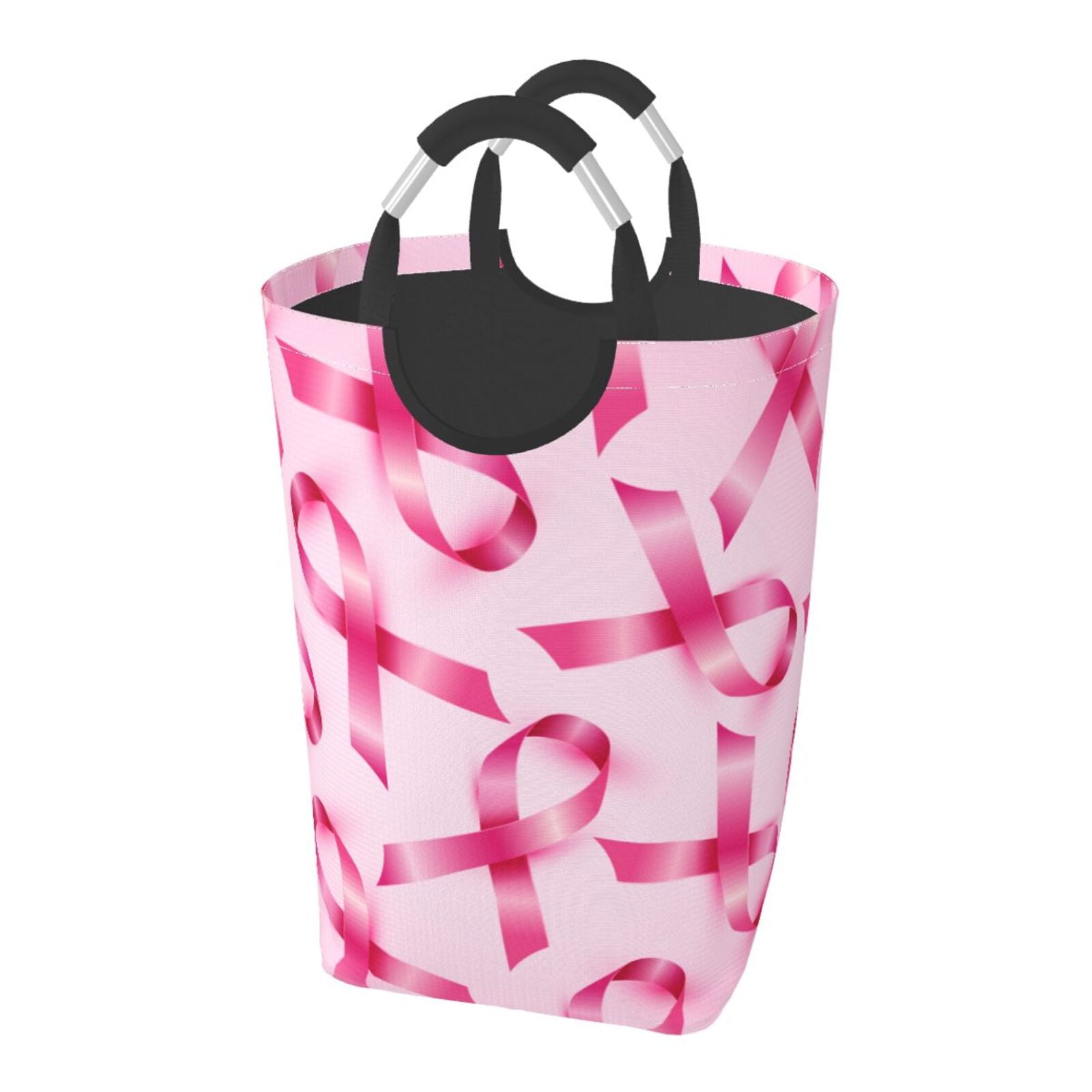 Bingfone Breast Cancer Ribbons Awareness Laundry Hamper,Large Canvas ...