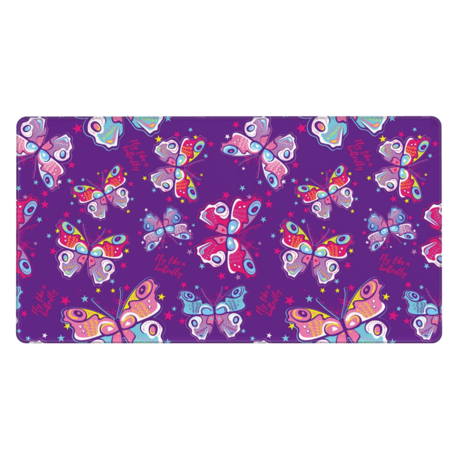 Bingfone Bright Butterflies Large Gaming Mouse Pad,Extended Desk ...