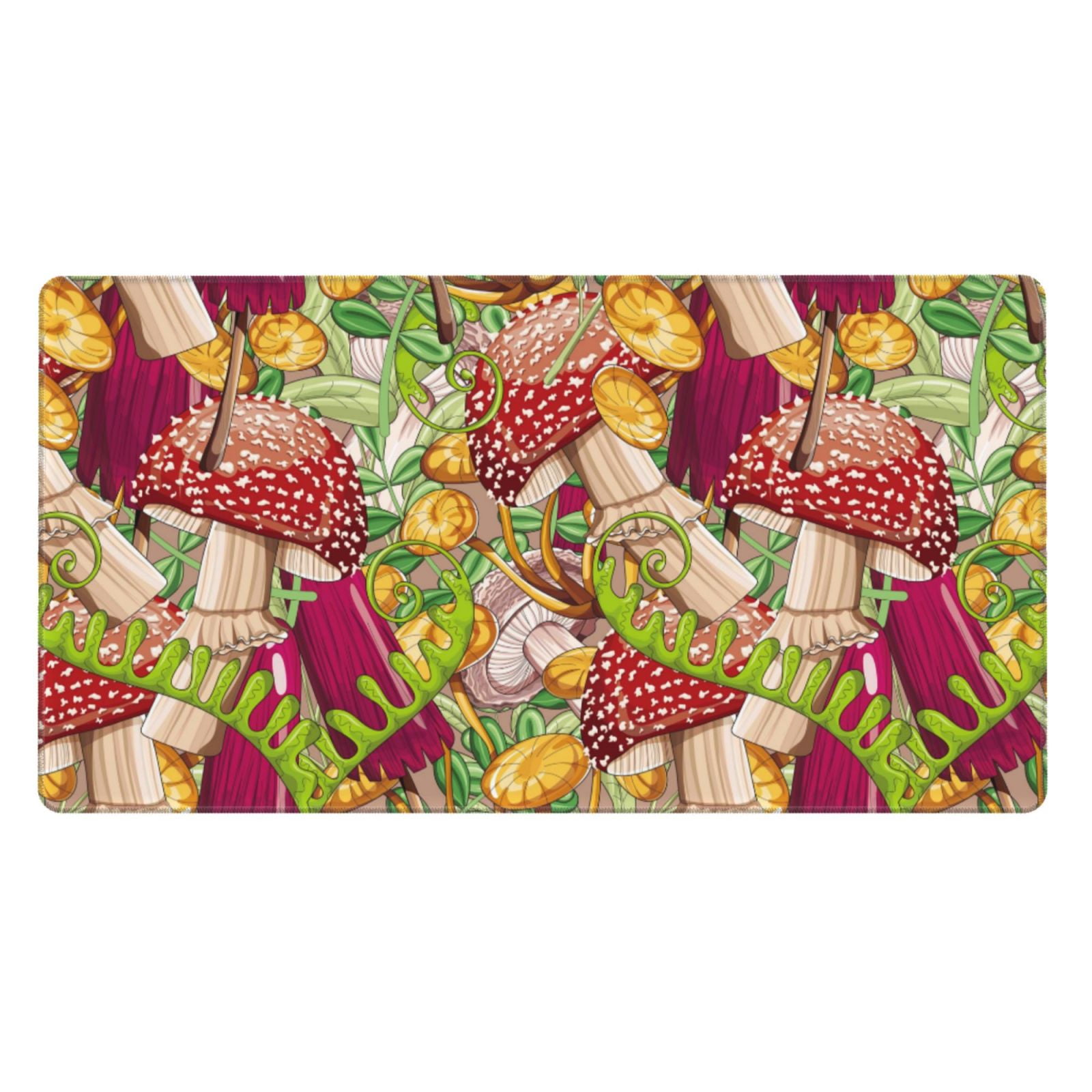 Bingfone Bright Mushrooms Large Gaming Mouse Pad,Extended Desk Mousepad ...