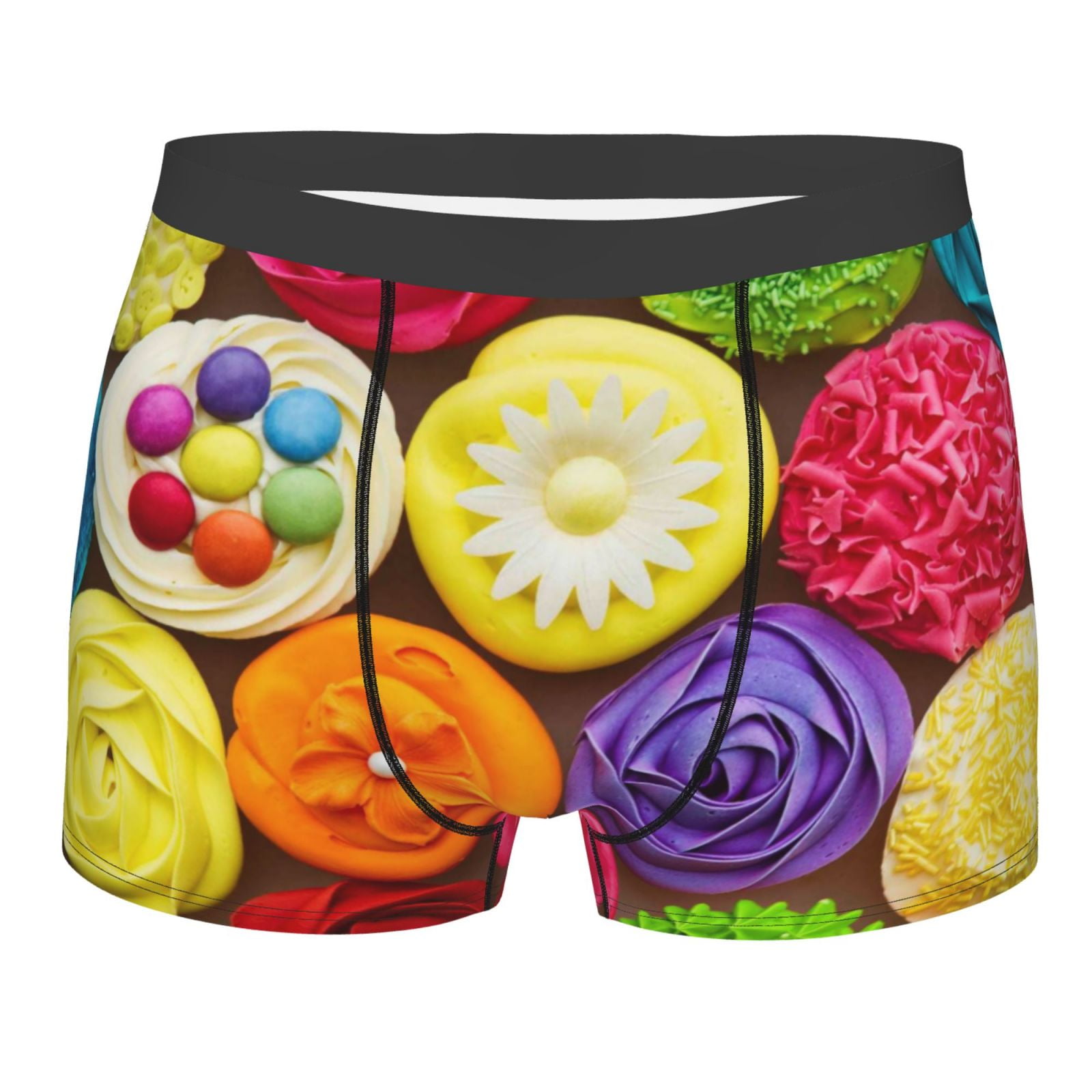 Bingfone Brightly Colored Cupcakes Men'S Underwear - Casual Stretch ...