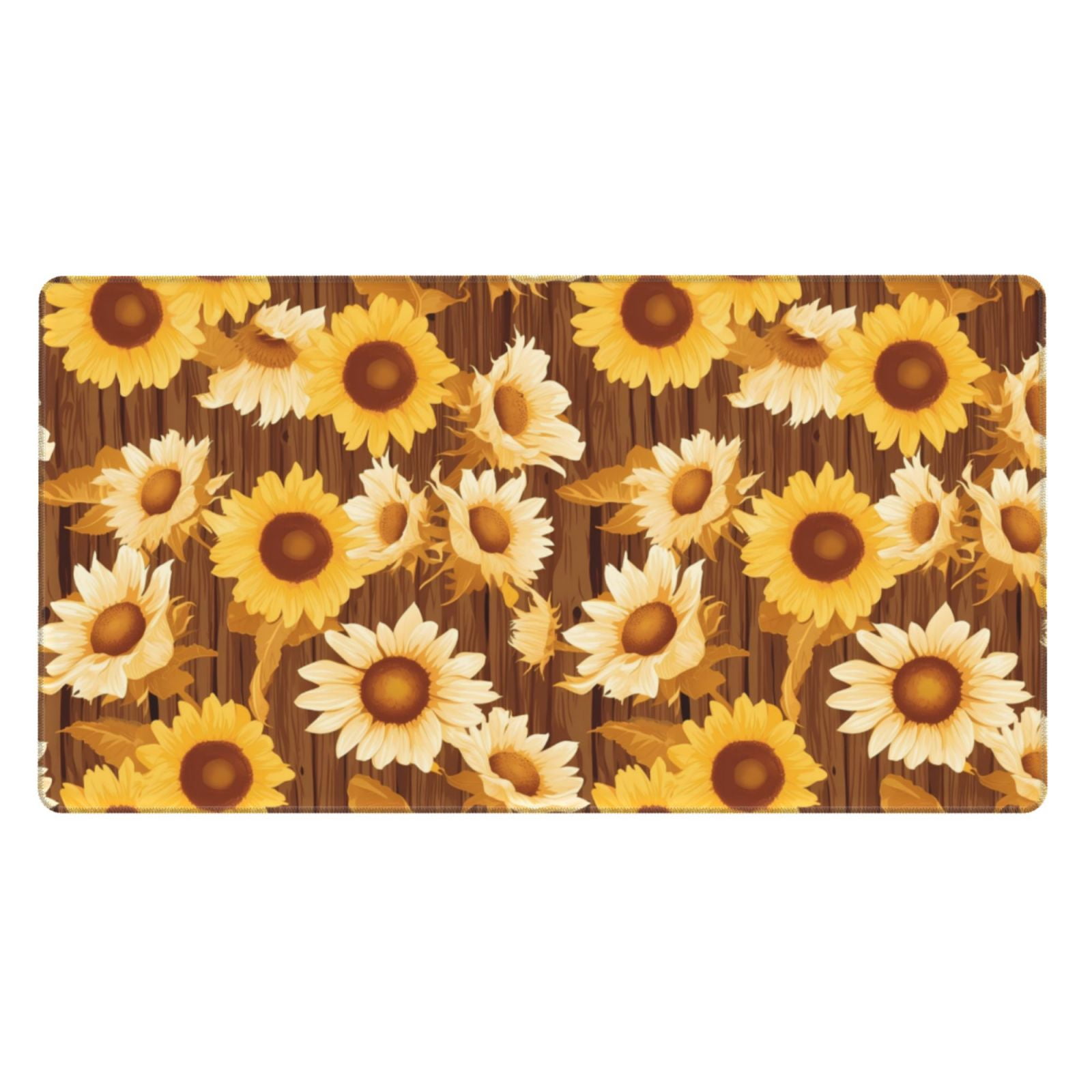 Bingfone Brown Wood Grain Sunflower B Large Gaming Mouse Pad,Extended ...