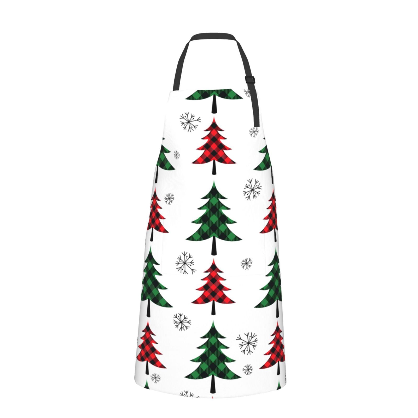Bingfone Buffalo Plaid Christmas Trees Apron Gifts For Men, Women ...