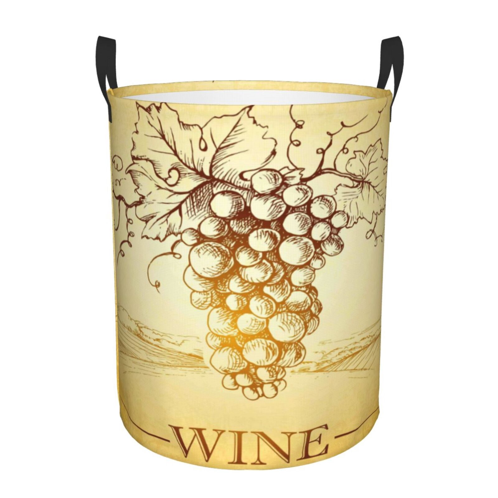 Bingfone Bunch Of Grapes Waterproof Foldable Laundry Hamper Bucket With ...