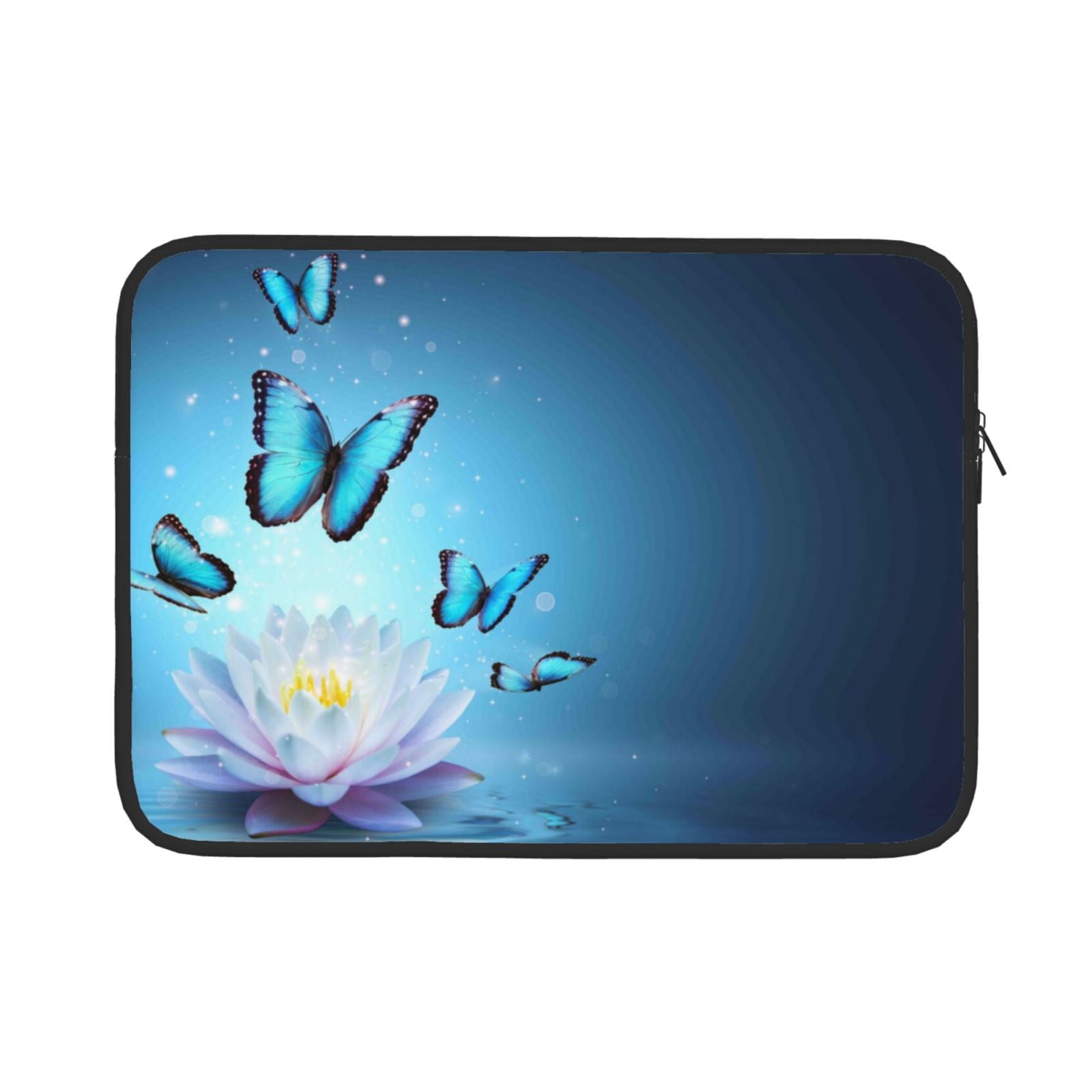 Bingfone Butterflies And Waterlily In Water Laptop Sleeve Case 13 Inch ...