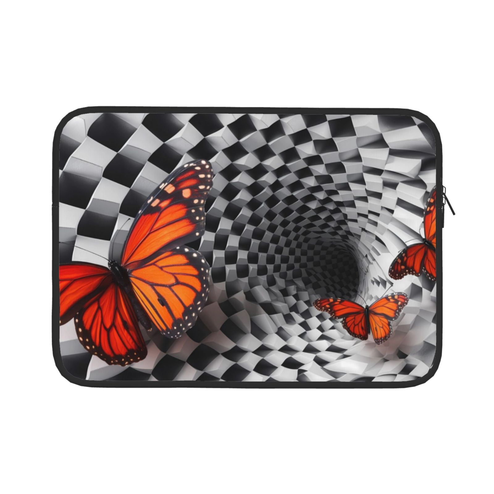 Bingfone Butterflies Optical Illusion Laptop Sleeve Case 15 inch , 360 ...
