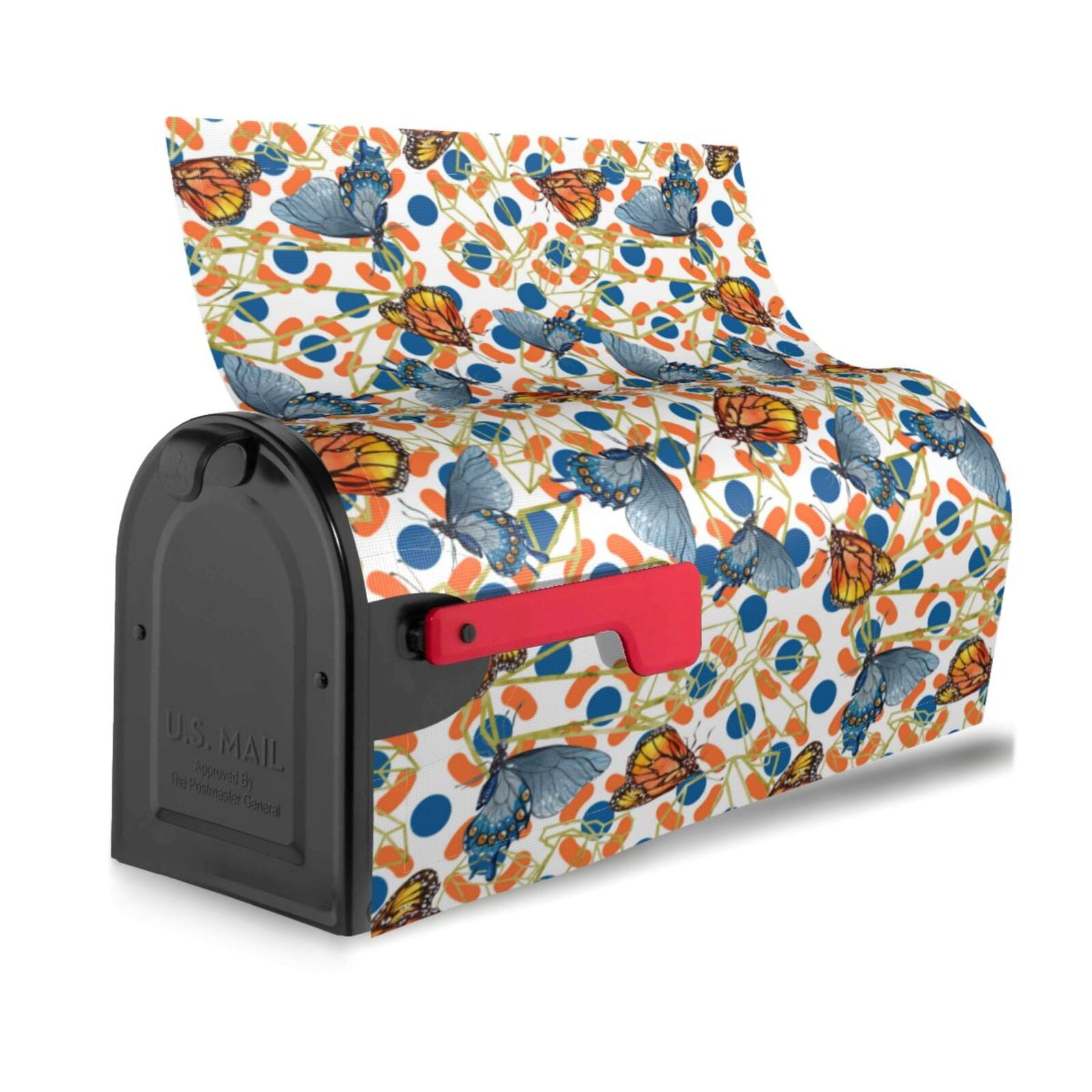 Bingfone Butterflies Wild Insect Magnetic Mailbox Cover Standard Size ...