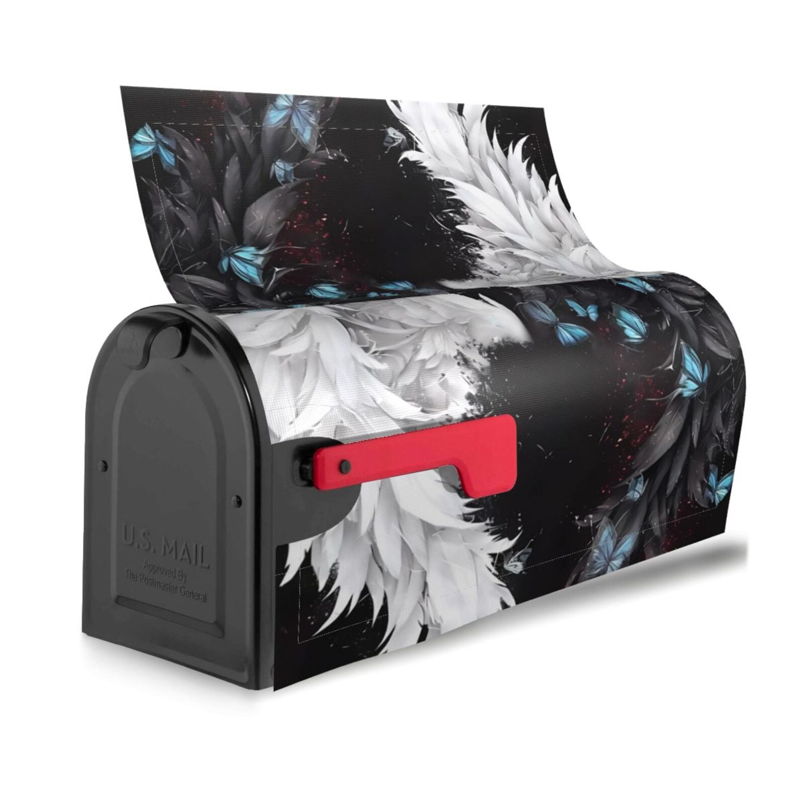 Bingfone Butterfly Angel Wings Art Magnetic Mailbox Cover Standard Size ...