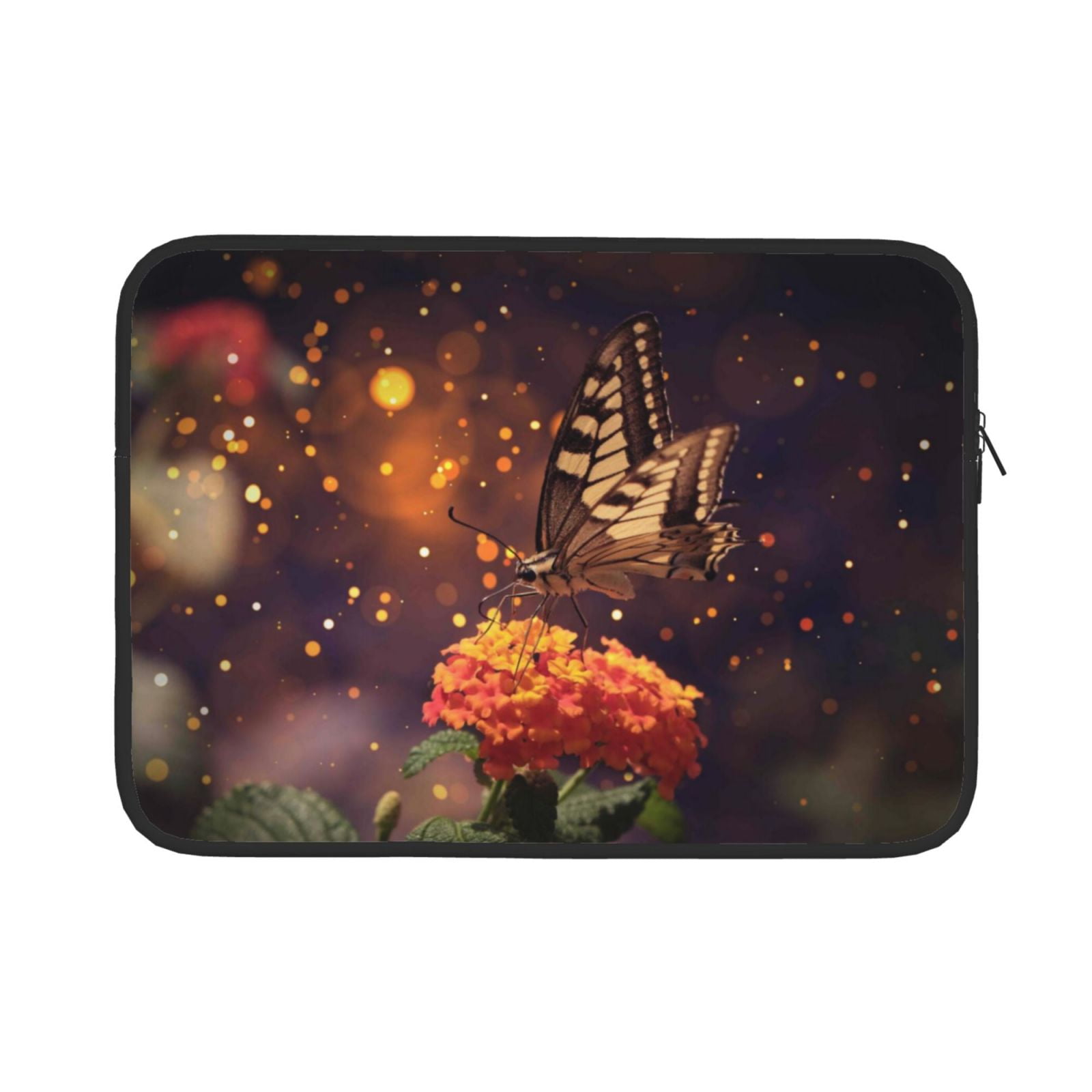 Bingfone Butterfly Sitting On A Flower Laptop Sleeve Case 13 Inch, 360 ...