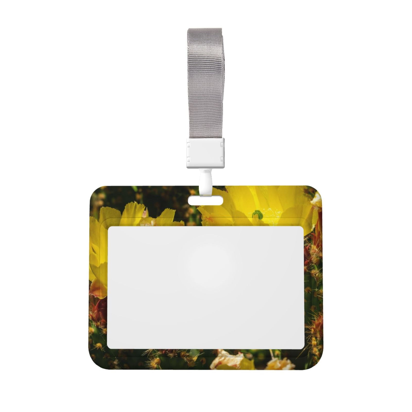 Bingfone Cactus Flowers Card Badge Holder,for Girls Girly Women 4 x 3 ...