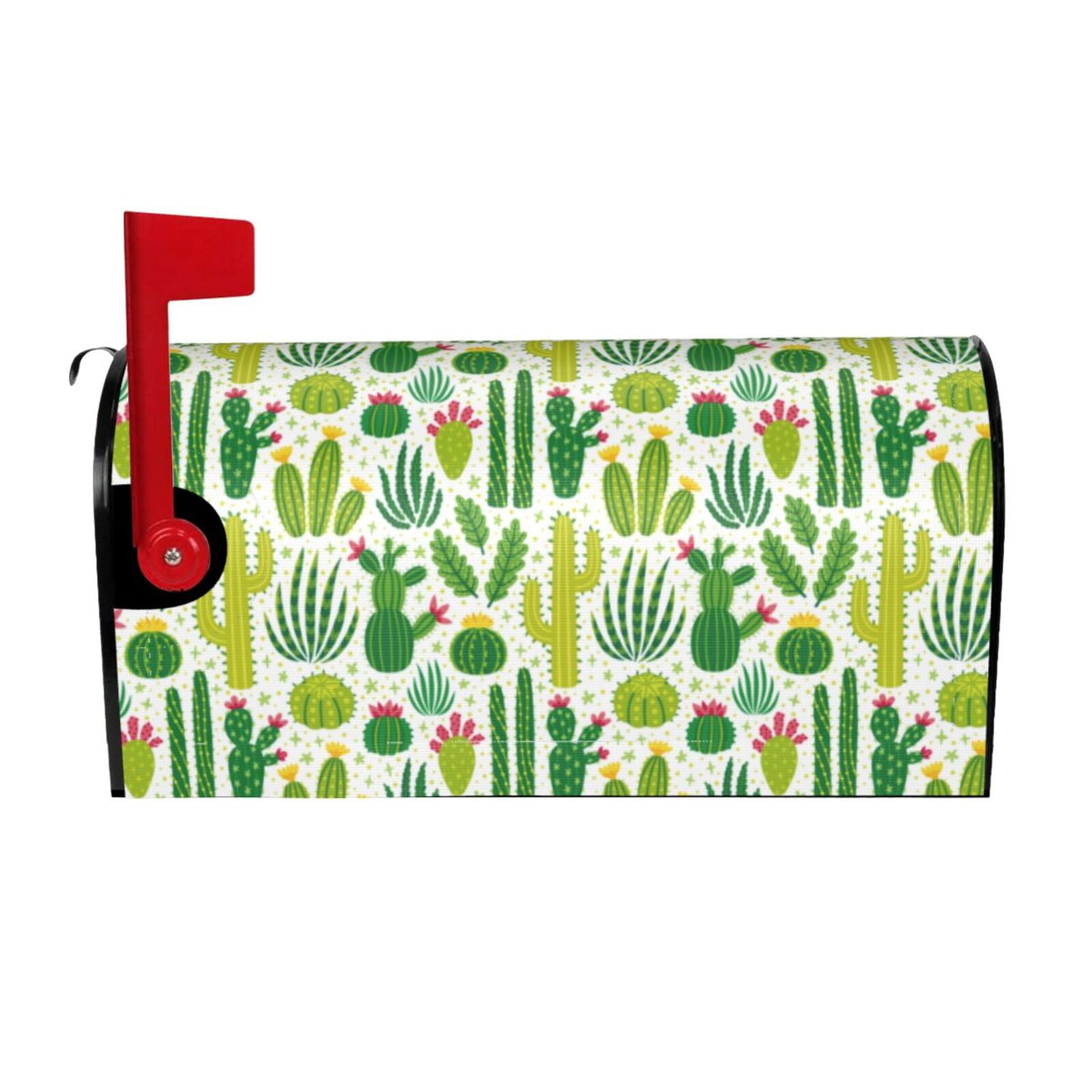 Bingfone Cactus Magnetic Mailbox Cover Standard Size For Garden Yard ...