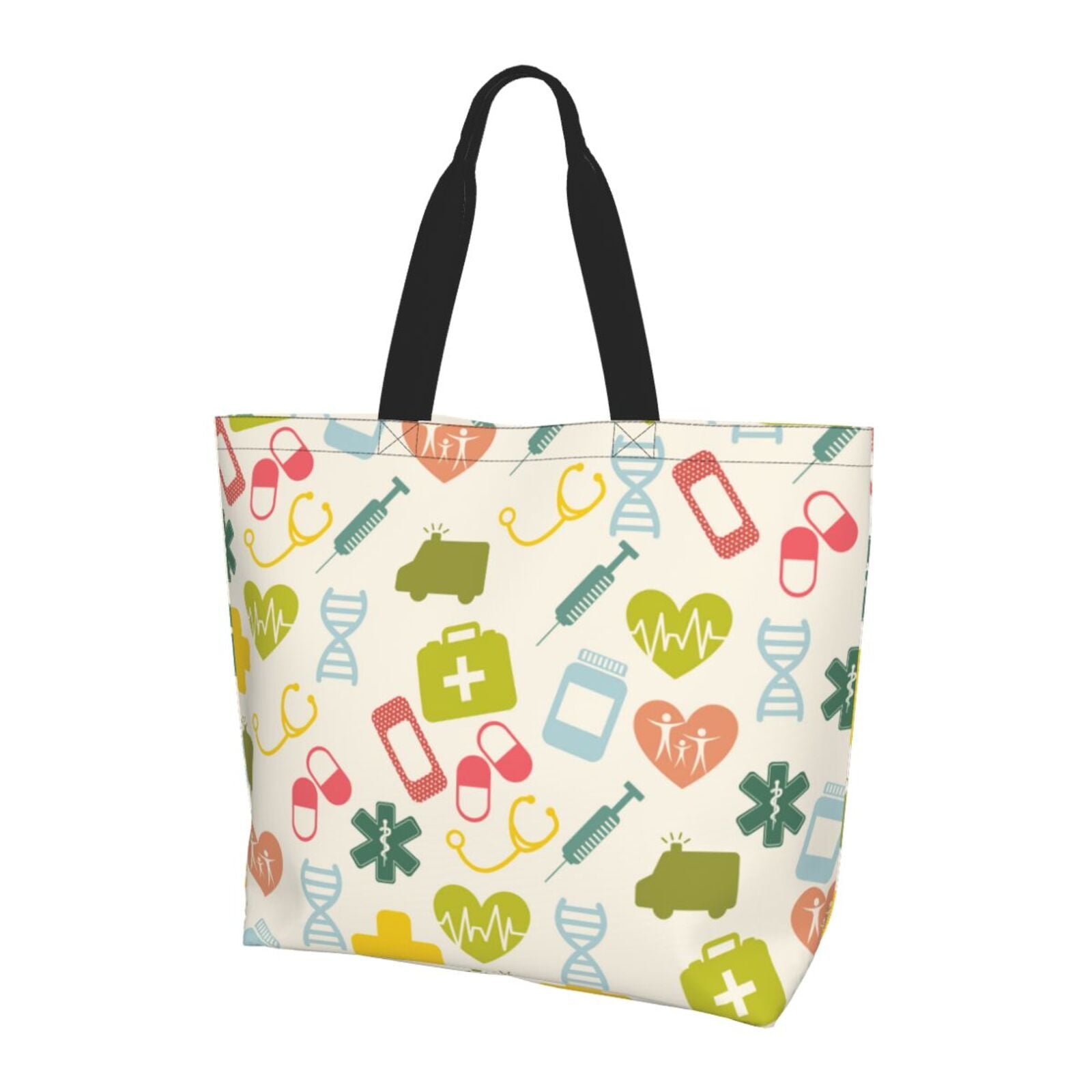 Bingfone Canvas Tote Bag For Women With Inner Pocket Aesthetic Cute ...