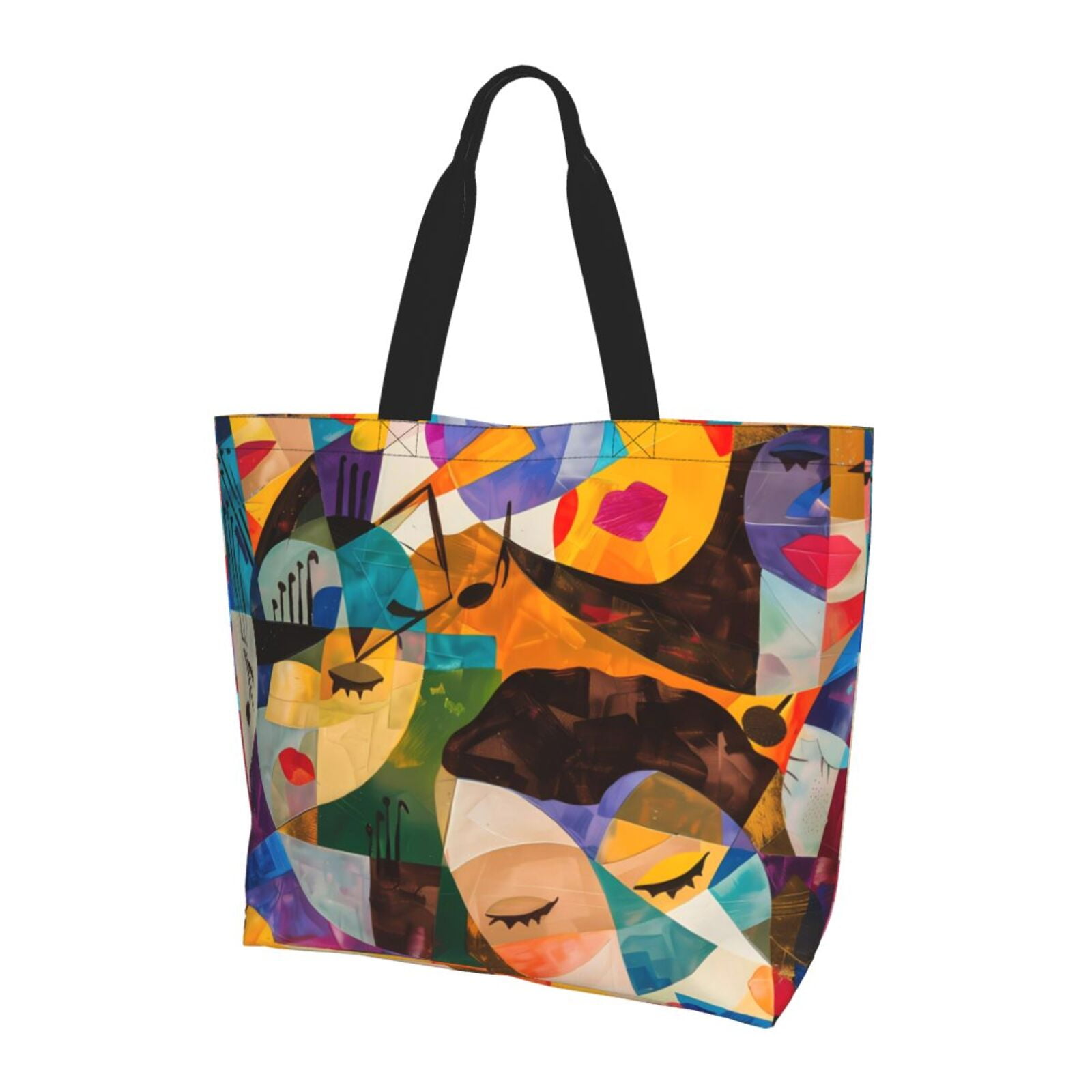 Bingfone Canvas Tote Bag for Women with Inner Pocket Aesthetic Cute ...