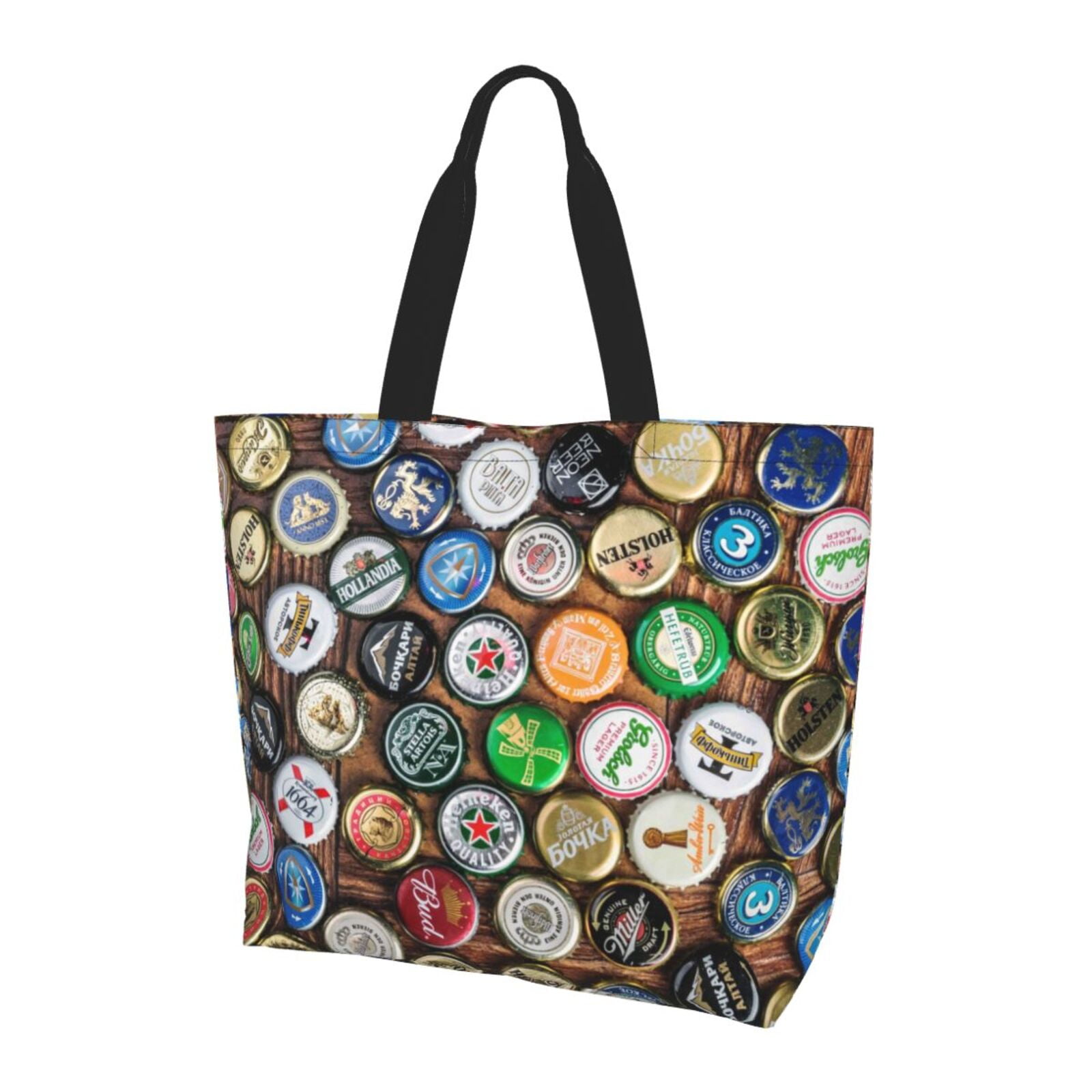 Bingfone Canvas Tote Bag for Women with Inner Pocket Aesthetic Cute ...