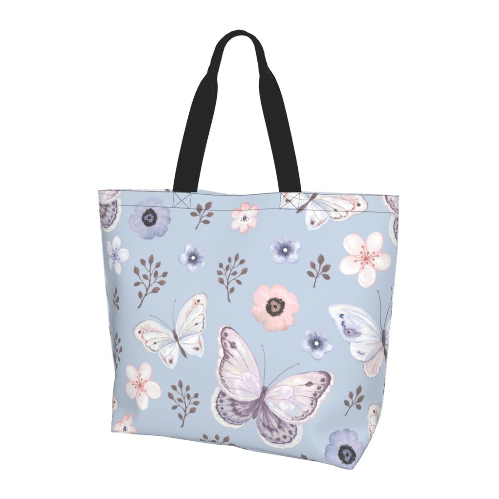 Bingfone Canvas Tote Bag for Women with Inner Pocket Aesthetic Cute ...