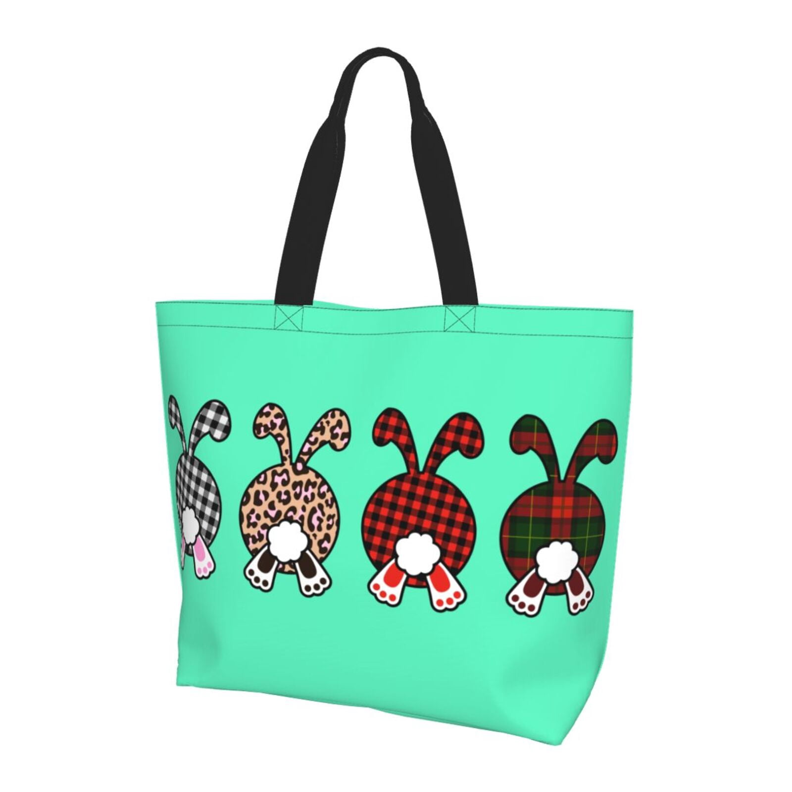 Bingfone Canvas Tote Bag for Women with Inner Pocket Aesthetic Cute ...