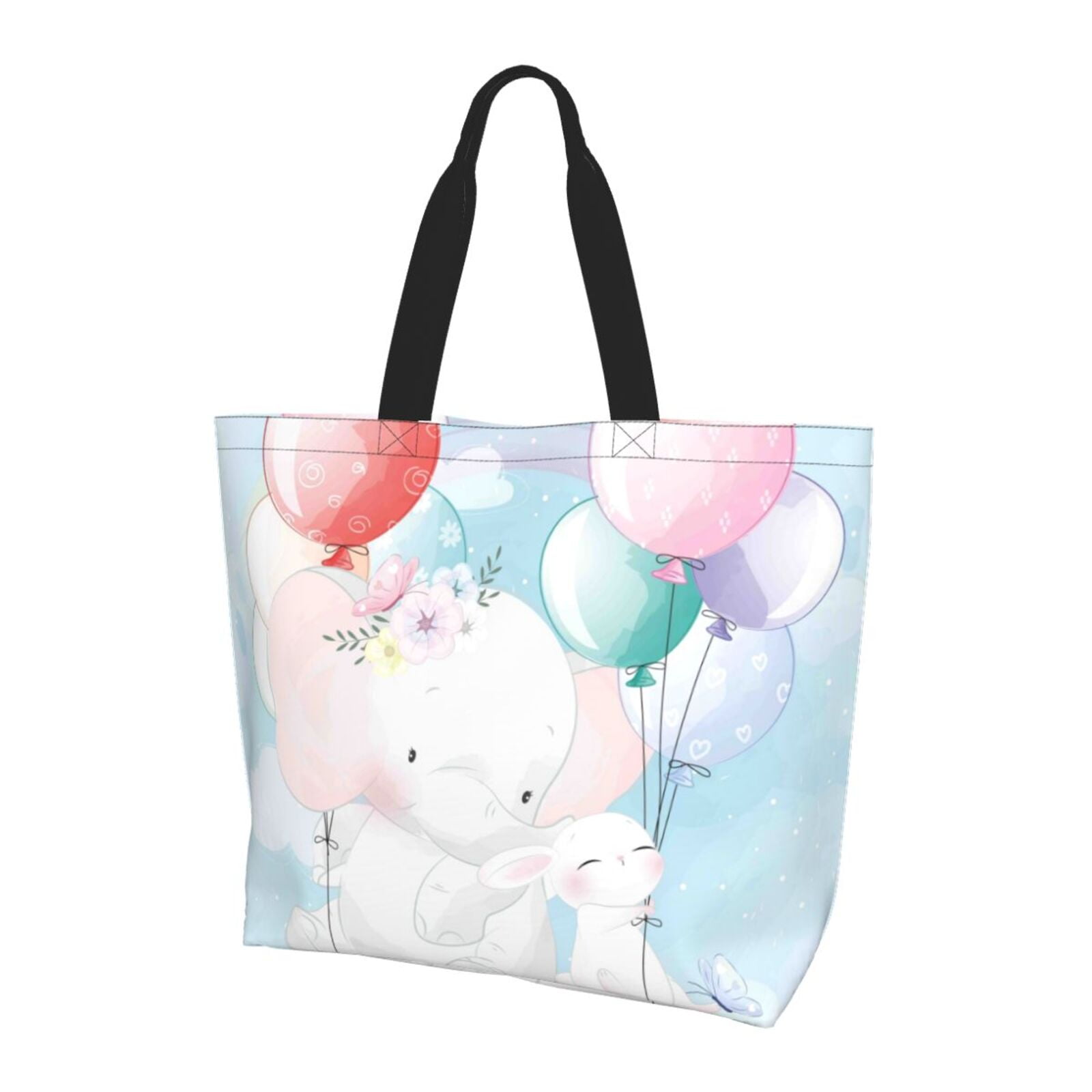 Bingfone Canvas Tote Bag for Women with Inner Pocket Aesthetic Cute ...