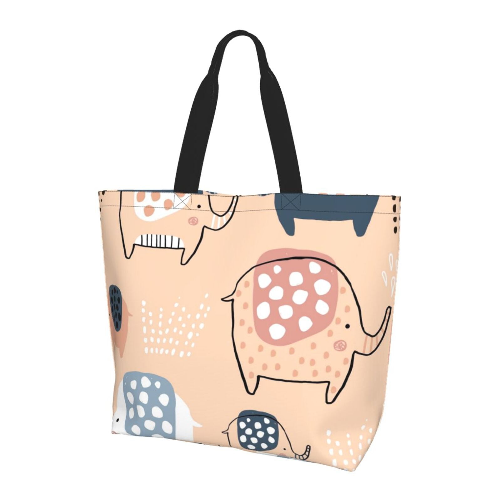 Bingfone Canvas Tote Bag for Women with Inner Pocket Aesthetic Cute ...