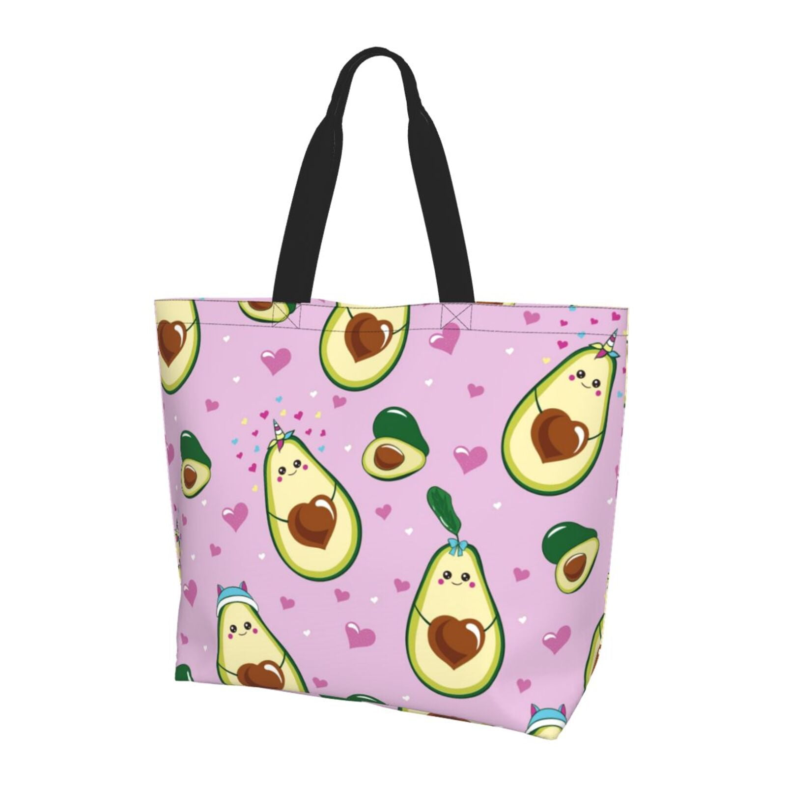 Bingfone Canvas Tote Bag for Women with Inner Pocket Aesthetic Cute ...