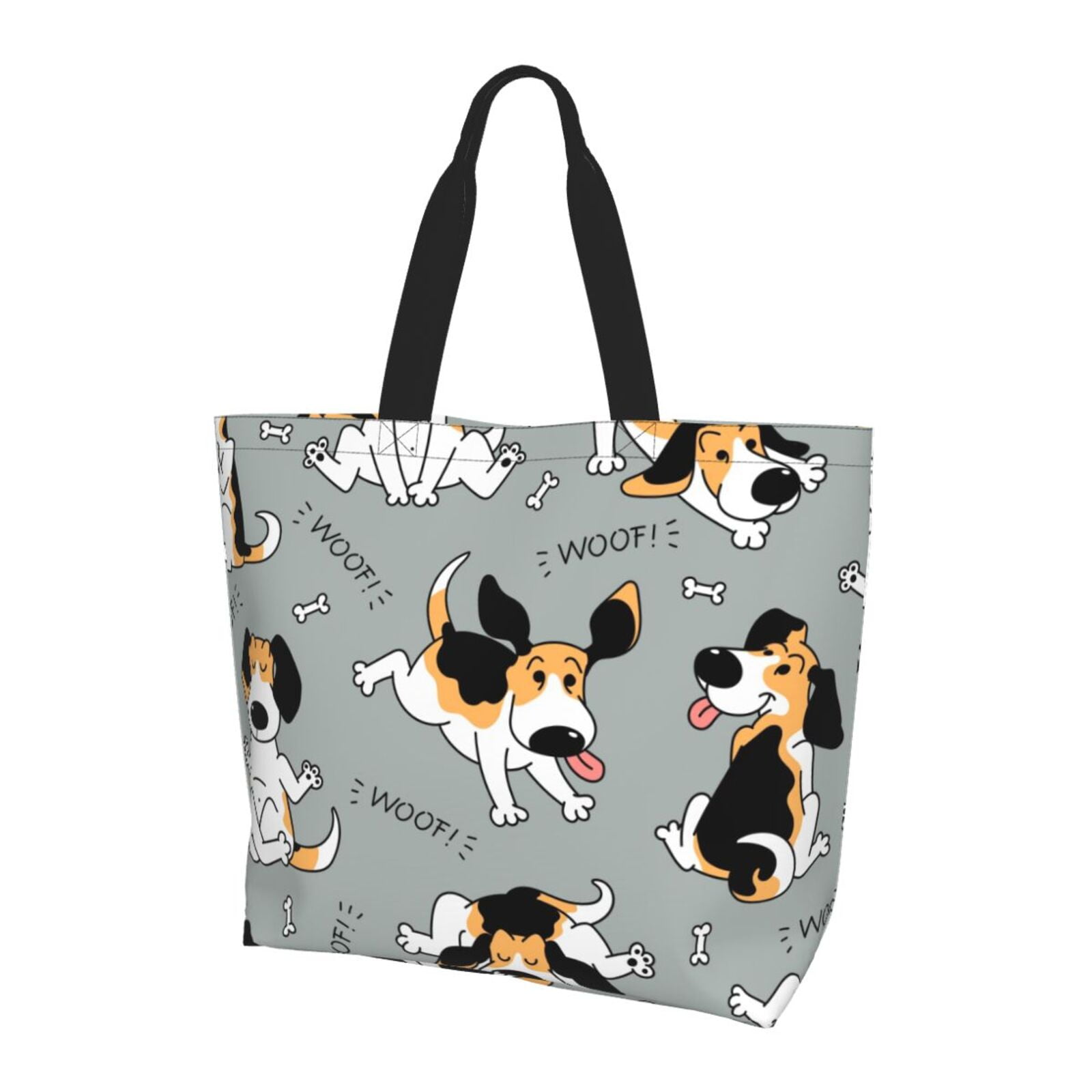 Bingfone Canvas Tote Bag for Women with Inner Pocket Aesthetic Cute ...