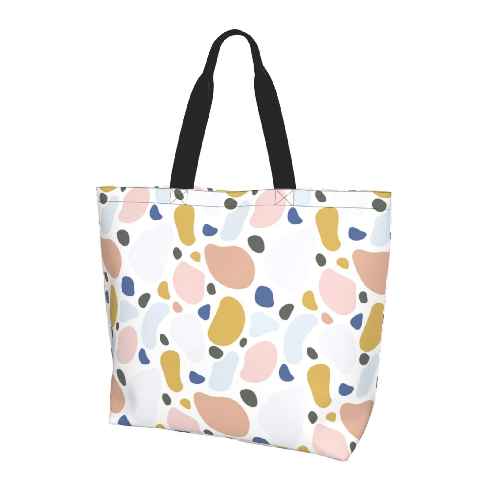 Bingfone Canvas Tote Bag for Women with Inner Pocket Aesthetic Cute ...