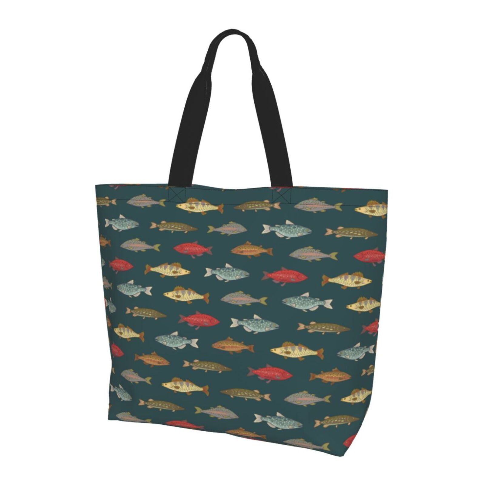 Bingfone Canvas Tote Bag for Women with Inner Pocket Aesthetic Cute ...