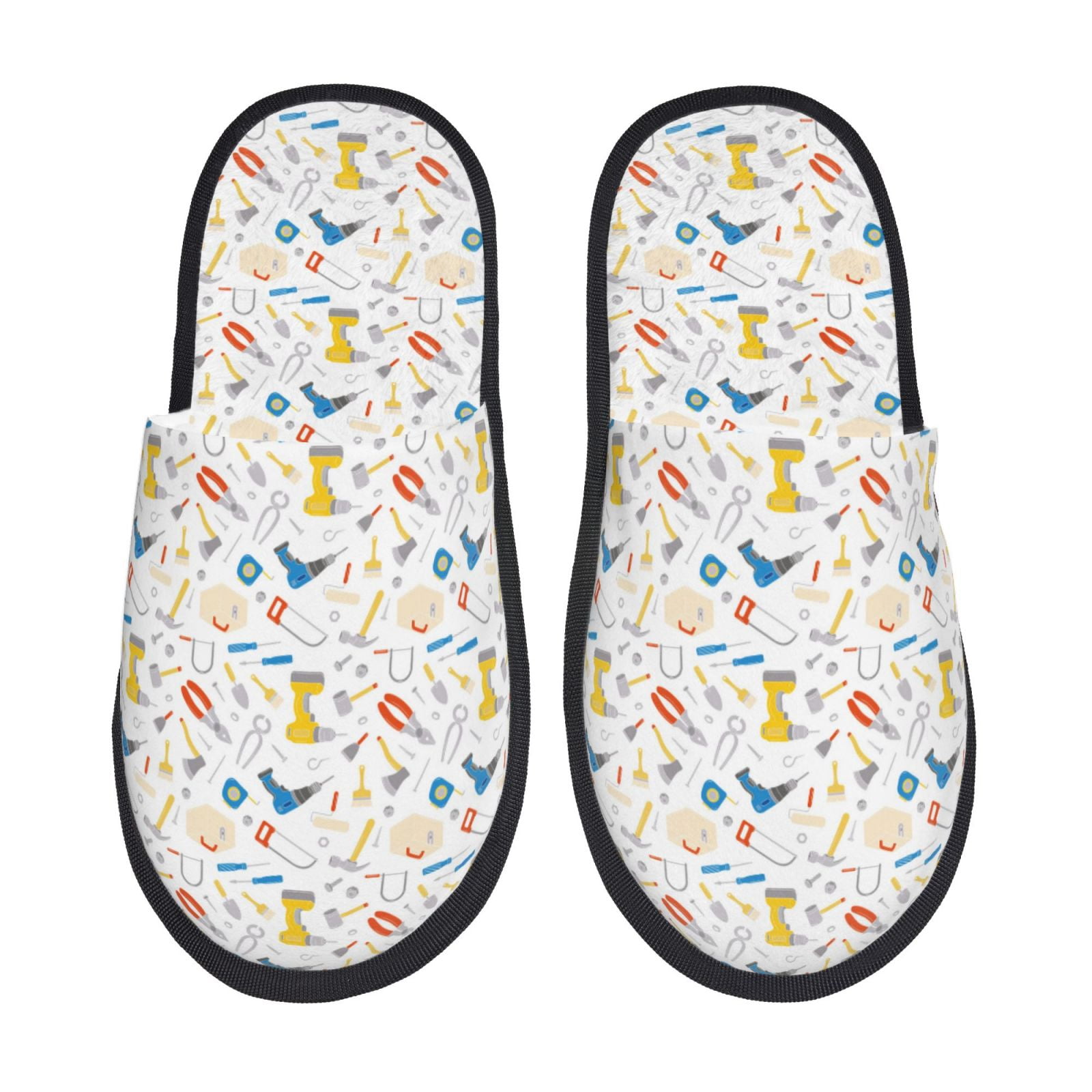 Bingfone Carpenter tools House Slippers for Women Men with Soft Rubber ...