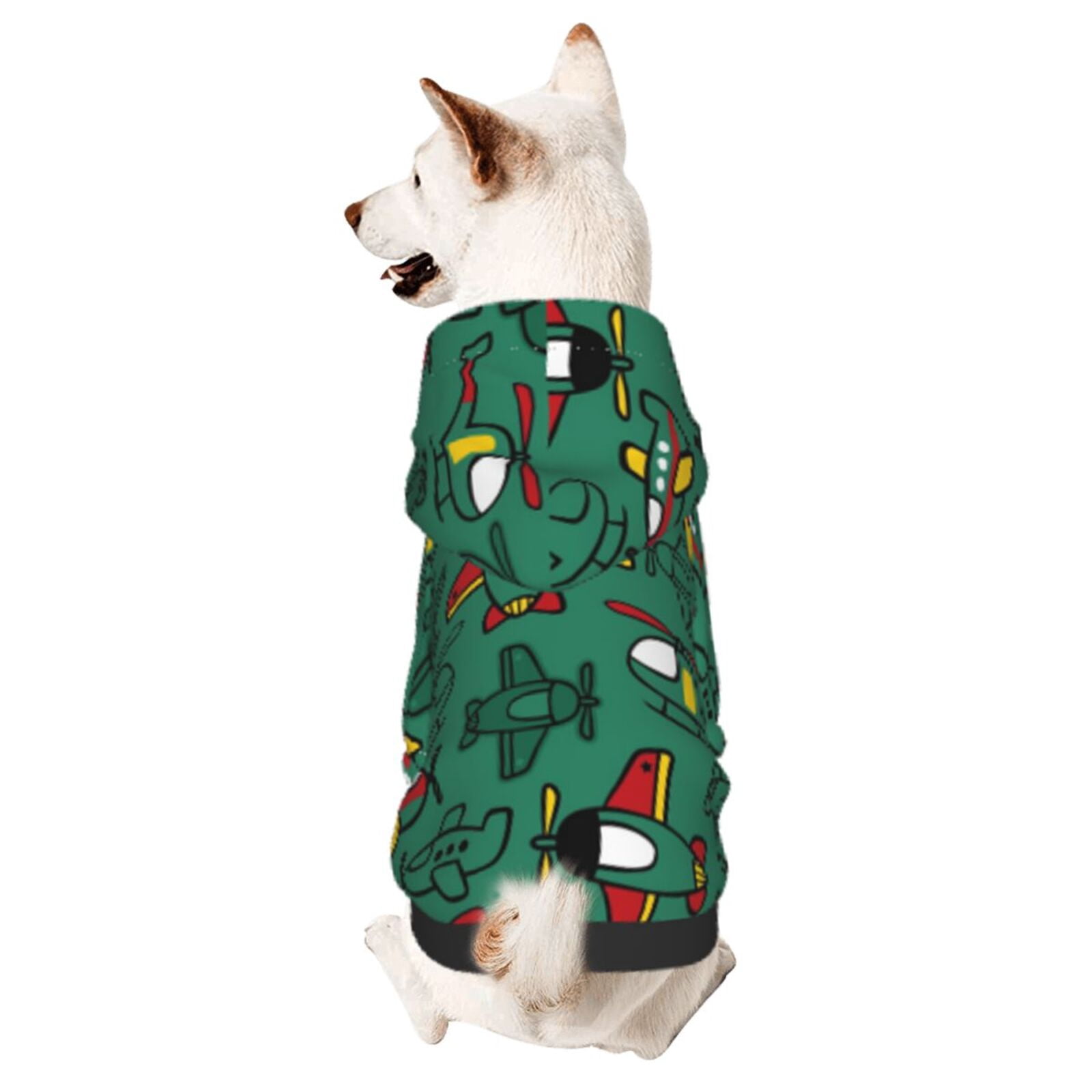 Bingfone Cartoon Air Transportation Dog Clothes Hoodie, Pet Winter Coat ...