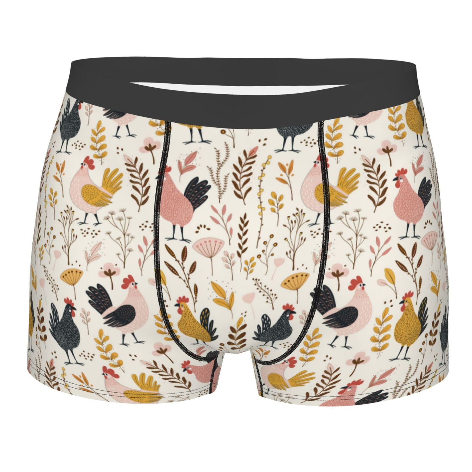 Bingfone Cartoon Chickens Men's Underwear - Casual Stretch Boxer Briefs-X-Large - Walmart.com