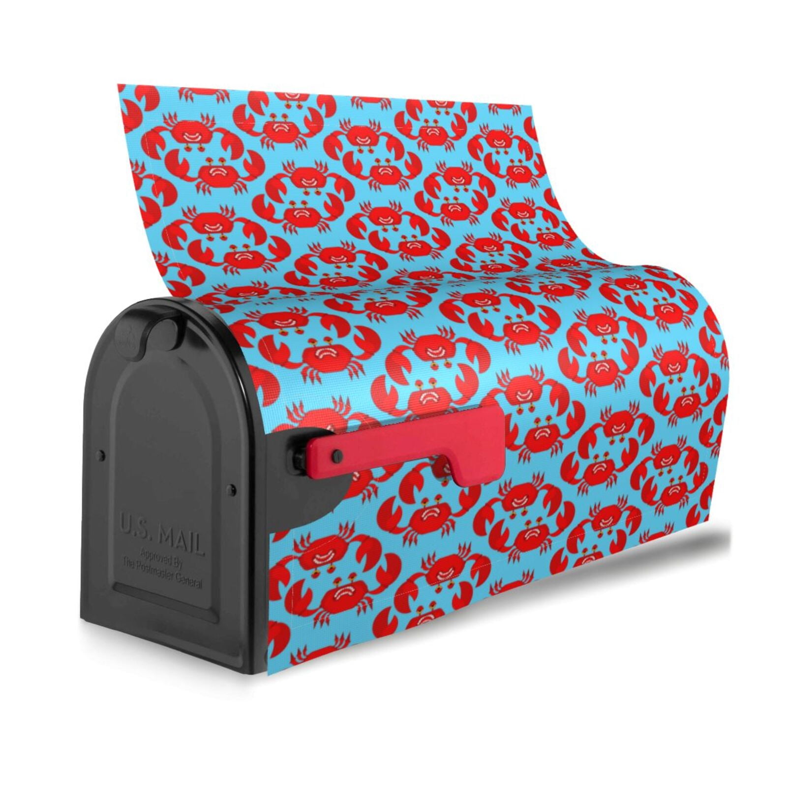 Bingfone Cartoon Crabs Magnetic Mailbox Cover Standard Size for Garden ...