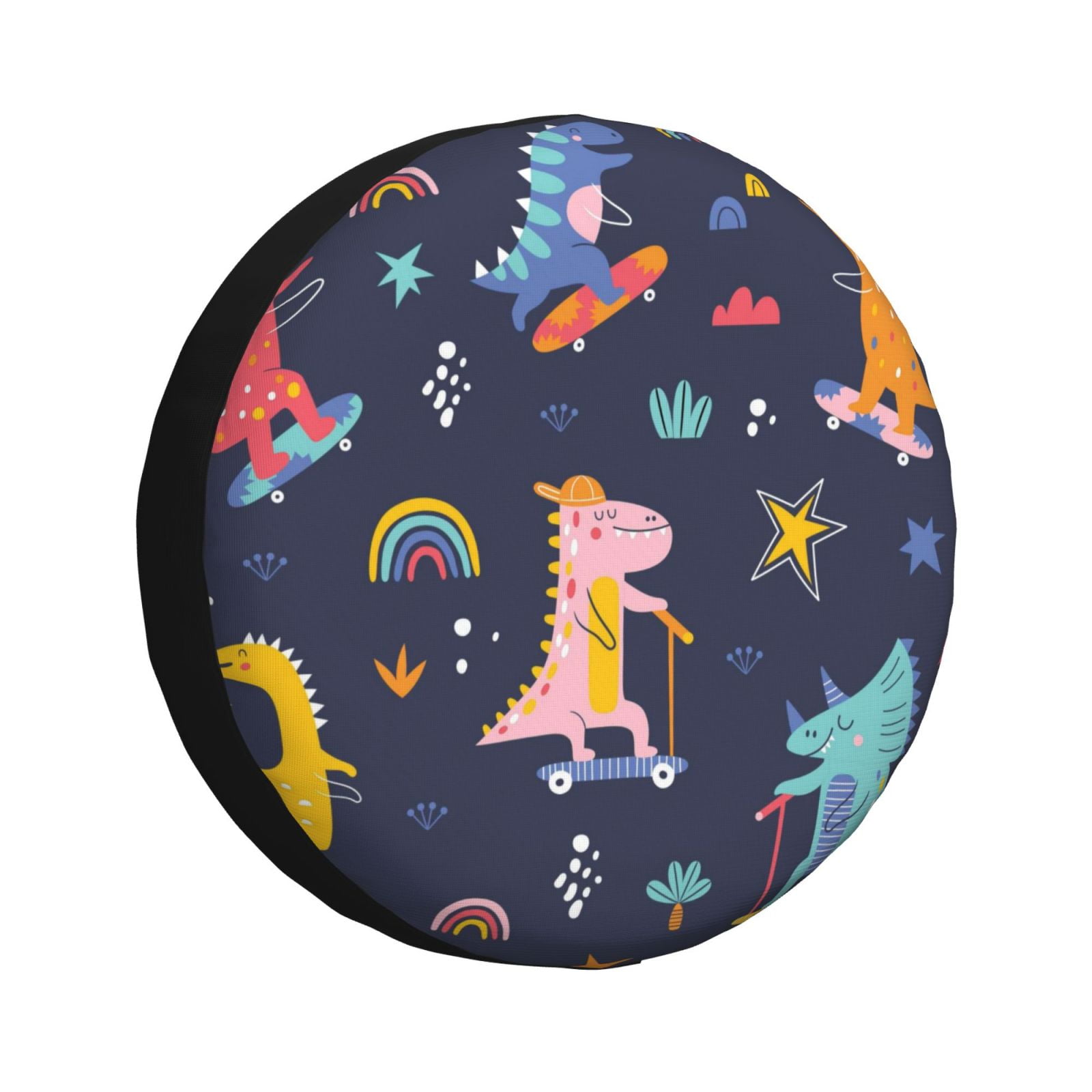 Bingfone Cartoon Dinosaur Scooter Sport Blue Spare Tire Cover ...