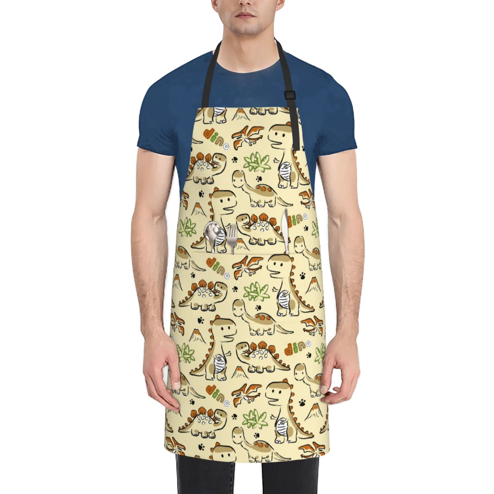 Bingfone Cartoon Dinosaurs Apron Gifts For Men, Women Professional ...
