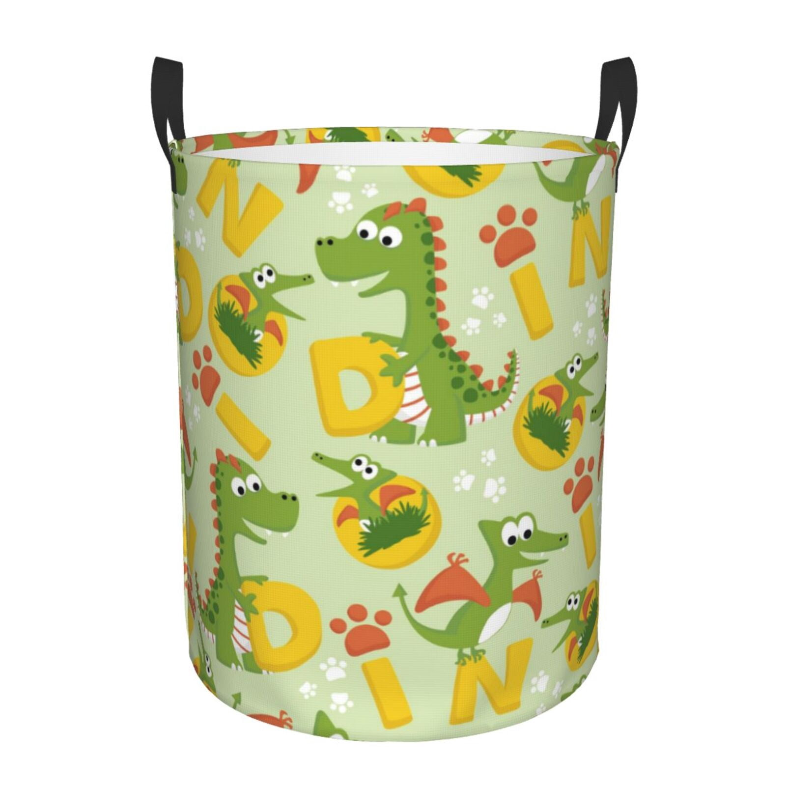 Bingfone Cartoon Dinosaurs Waterproof Foldable Laundry Hamper Bucket ...
