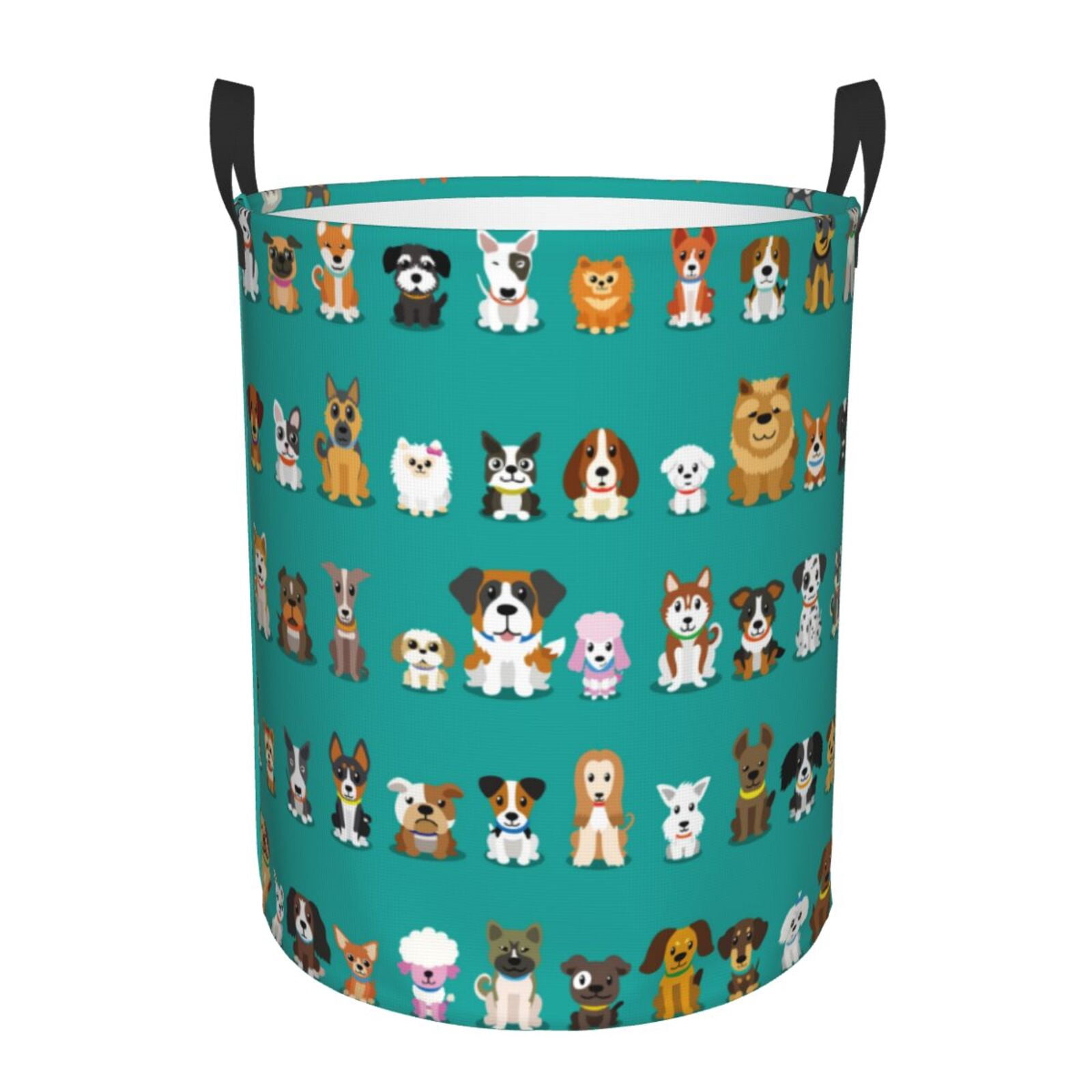 Bingfone Cartoon Dogs Waterproof Foldable Laundry Hamper Bucket With ...