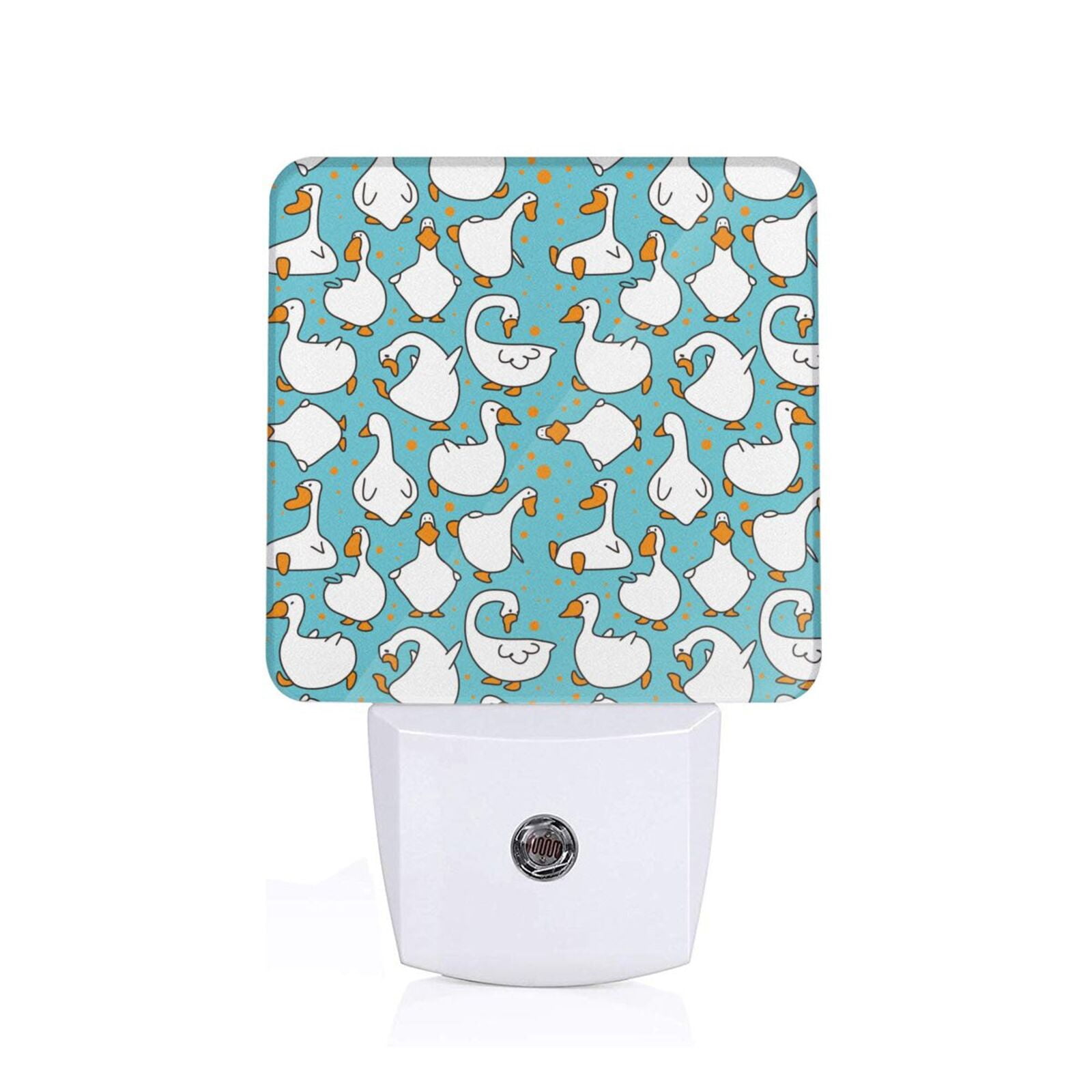 Bingfone Cartoon Funny Goose Print Night Lights Plug into Wall,Dusk to ...