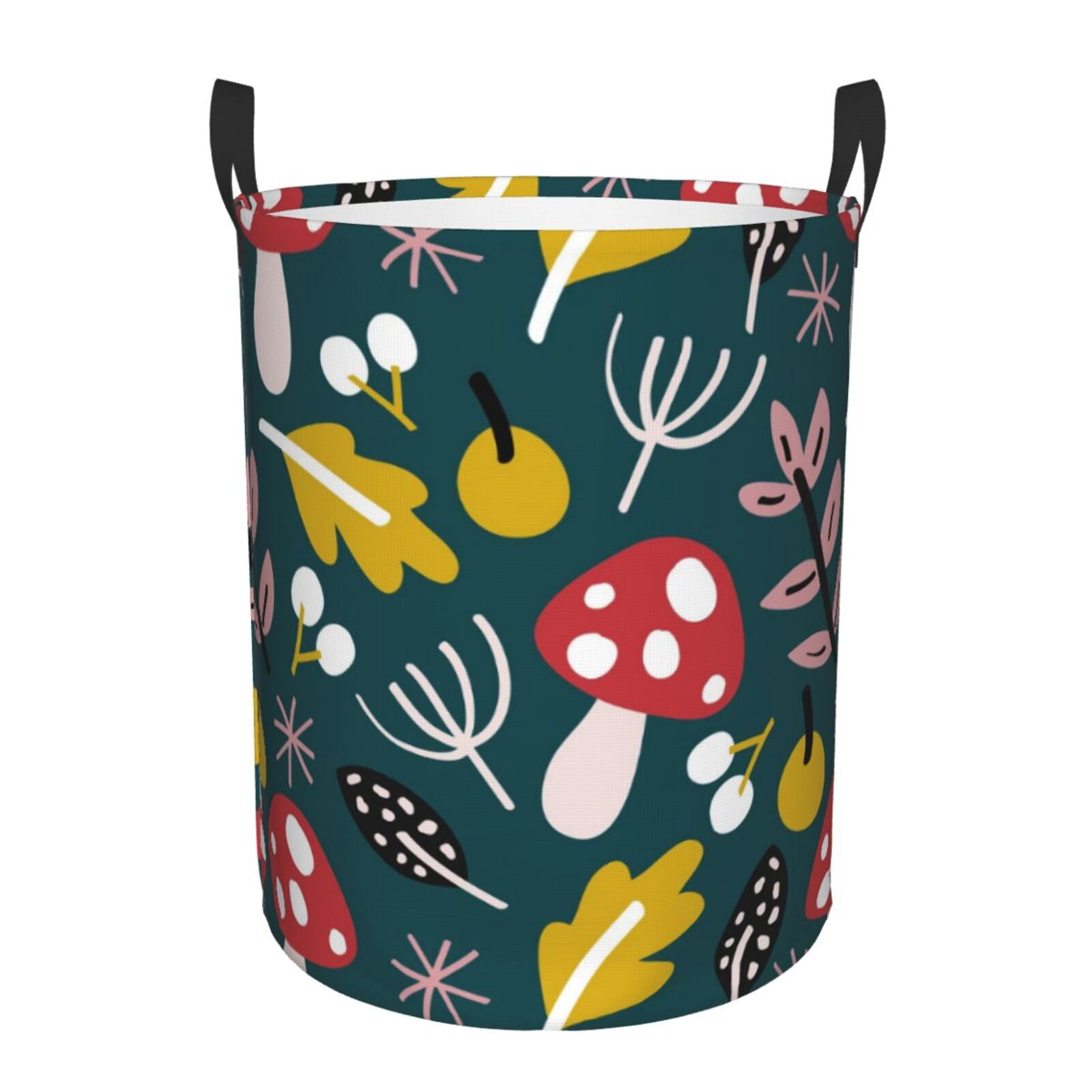Bingfone Cartoon Leaf Mushroom Red Waterproof Foldable Laundry Hamper ...